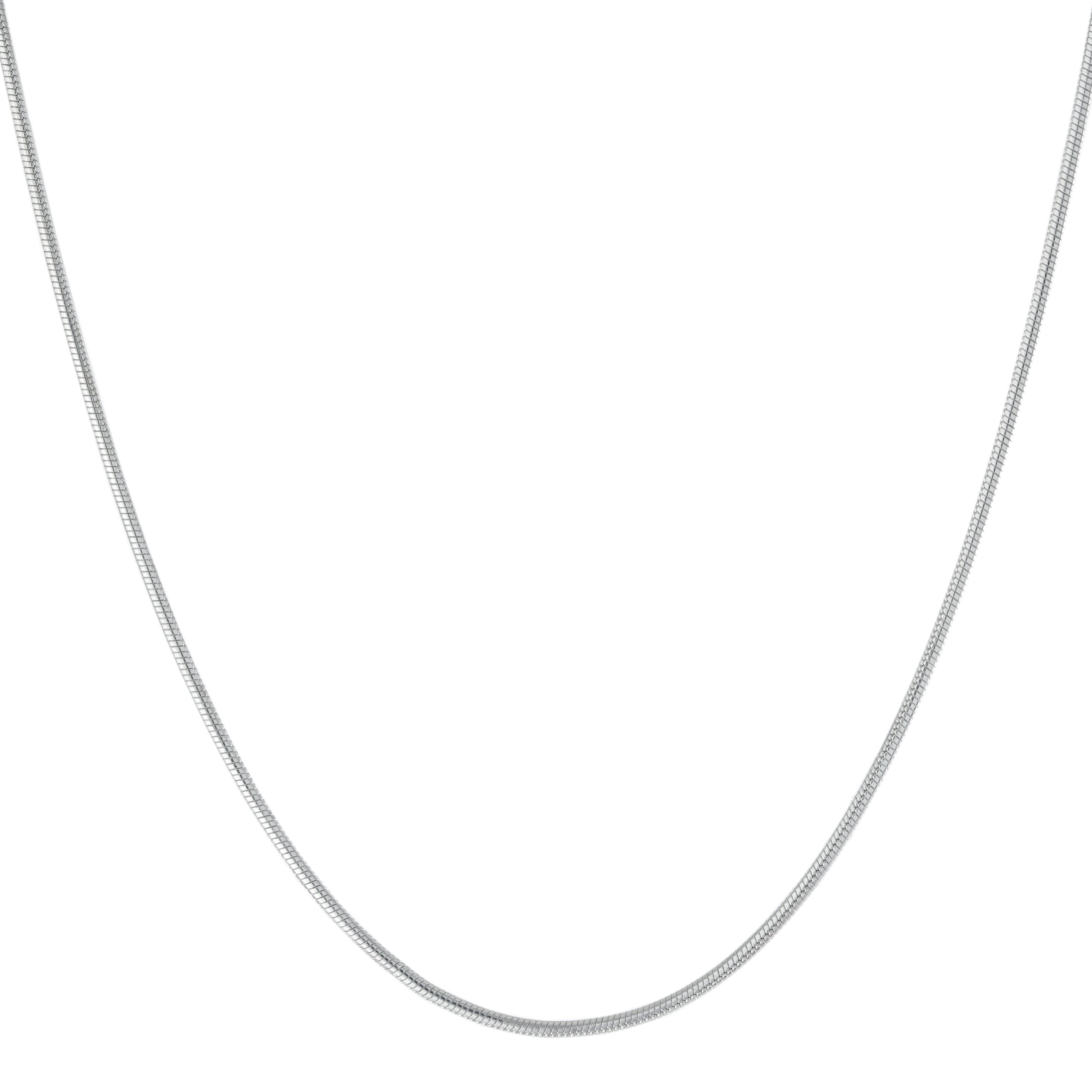 Marisol & Poppy Snake Chain 24" in Sterling Silver Unisex for Adult ...