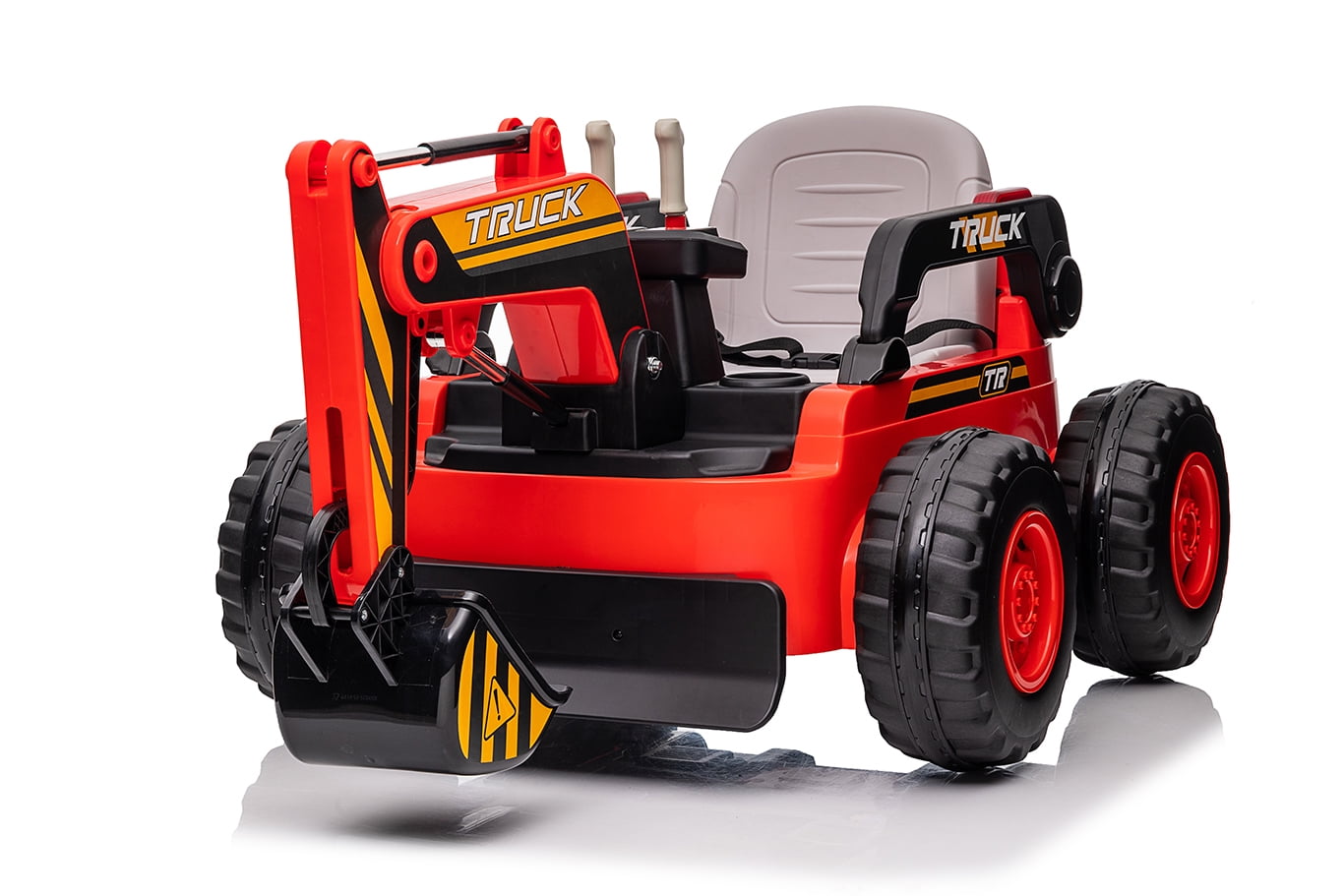 Maritcute 12V Kids' Ride-On Excavator Digger Truck with Remote Control ...
