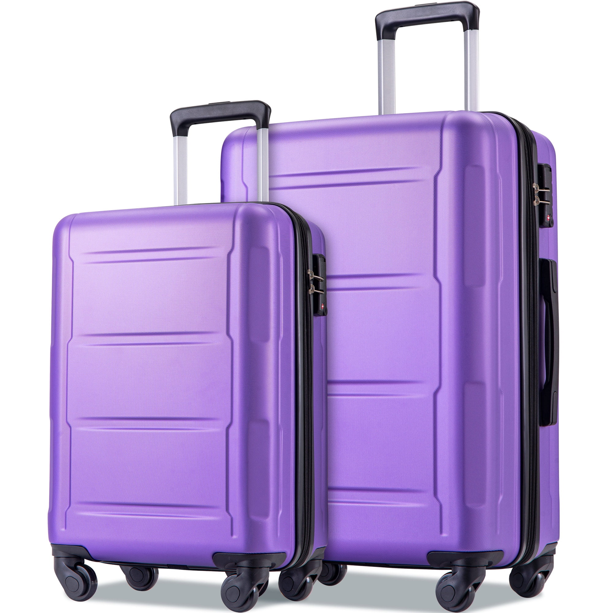 Maritcute 2 Pieces Luggage Sets Expandable ABS Lightweight Carry On ...