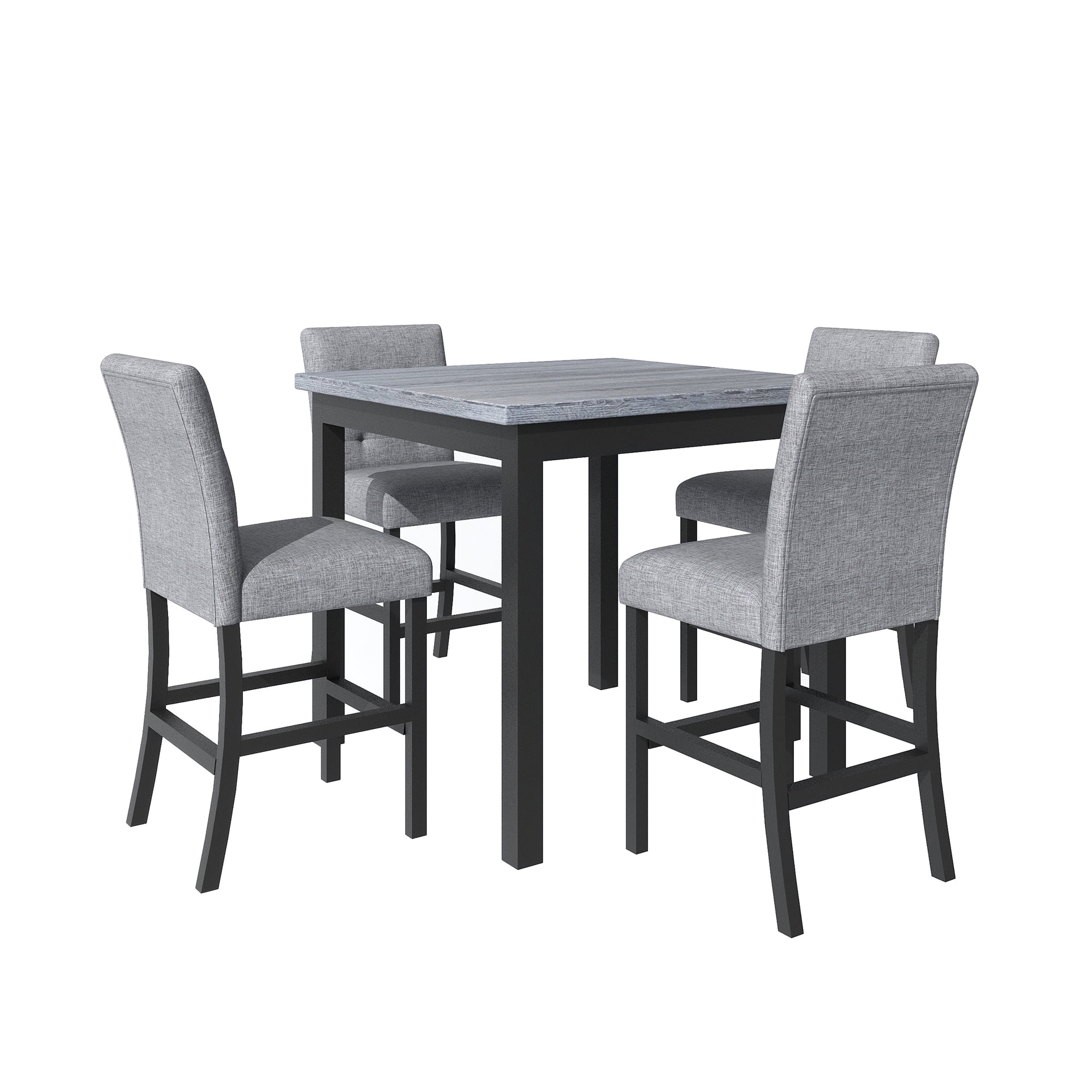 Maritcute 5-Piece Counter Height Dining Set, Kitchen Table Set With ...
