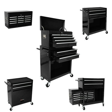 Gravee Tool Chest,8-Drawer Rolling Tool Storage Cabinet with Detachable Top,Tool Box with Liner ...