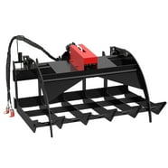 Titan Attachments 72in Tractor Attach Rock Grapple Bucket, HD Steel ...