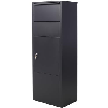 VORVIL Galvanized Steel Home Parcel Box, Package Drop Box, Extra Large ...