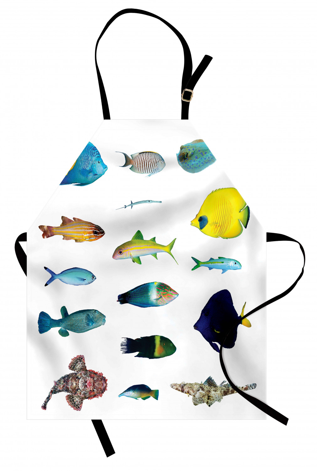 Maritime Apron Marine Life Creatures with Cardinalfish Clownfish ...