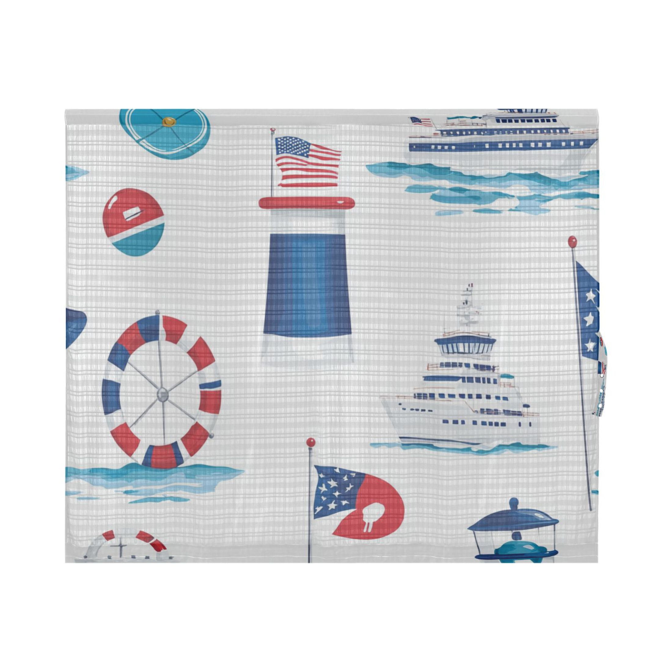 Maritime Elements Design Door Panels 25x72in Breathable Mesh Privacy UV ...