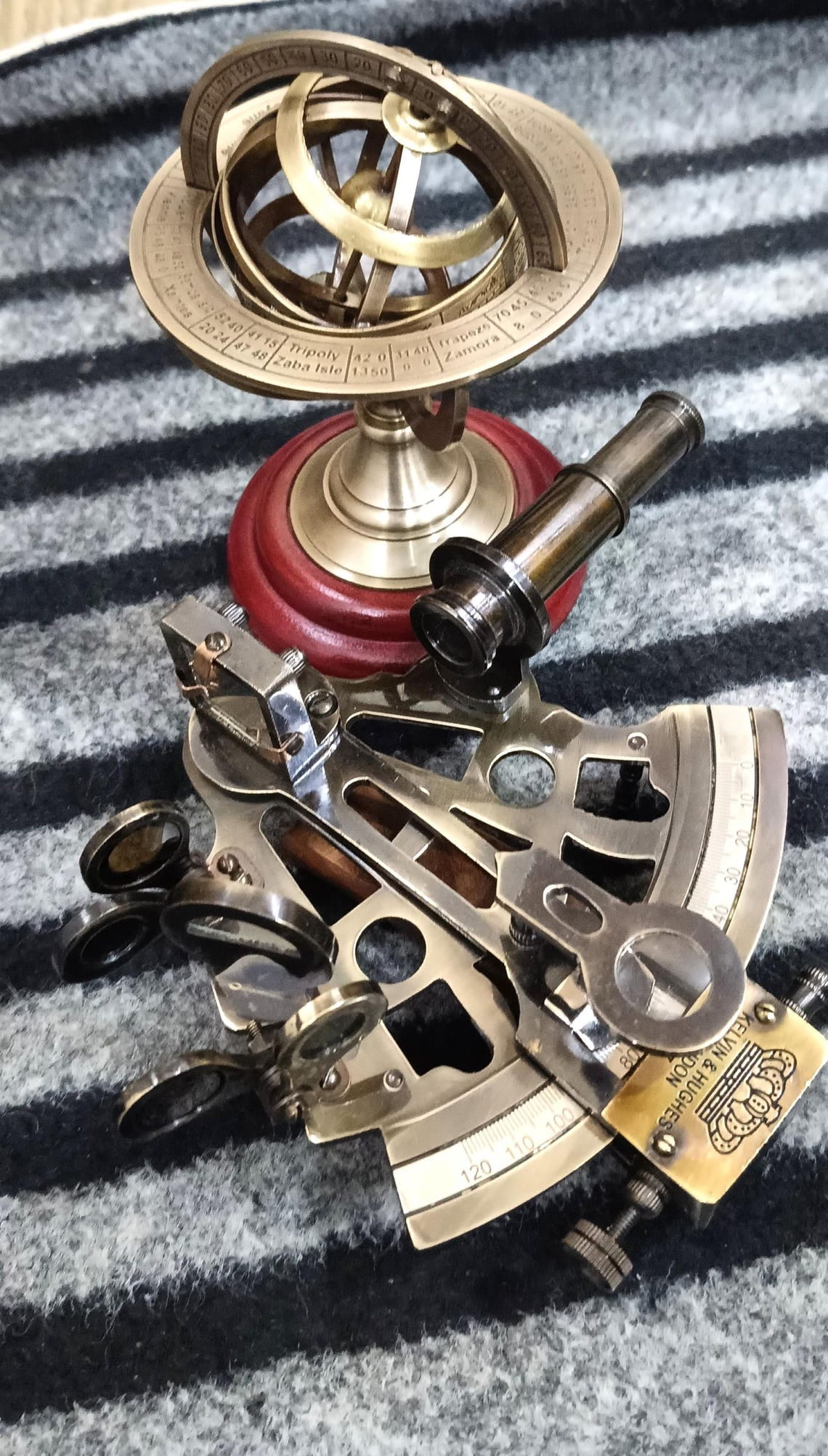 Maritime Treasures 9in Brass Antique Finish Armillary Celestial Globe ...