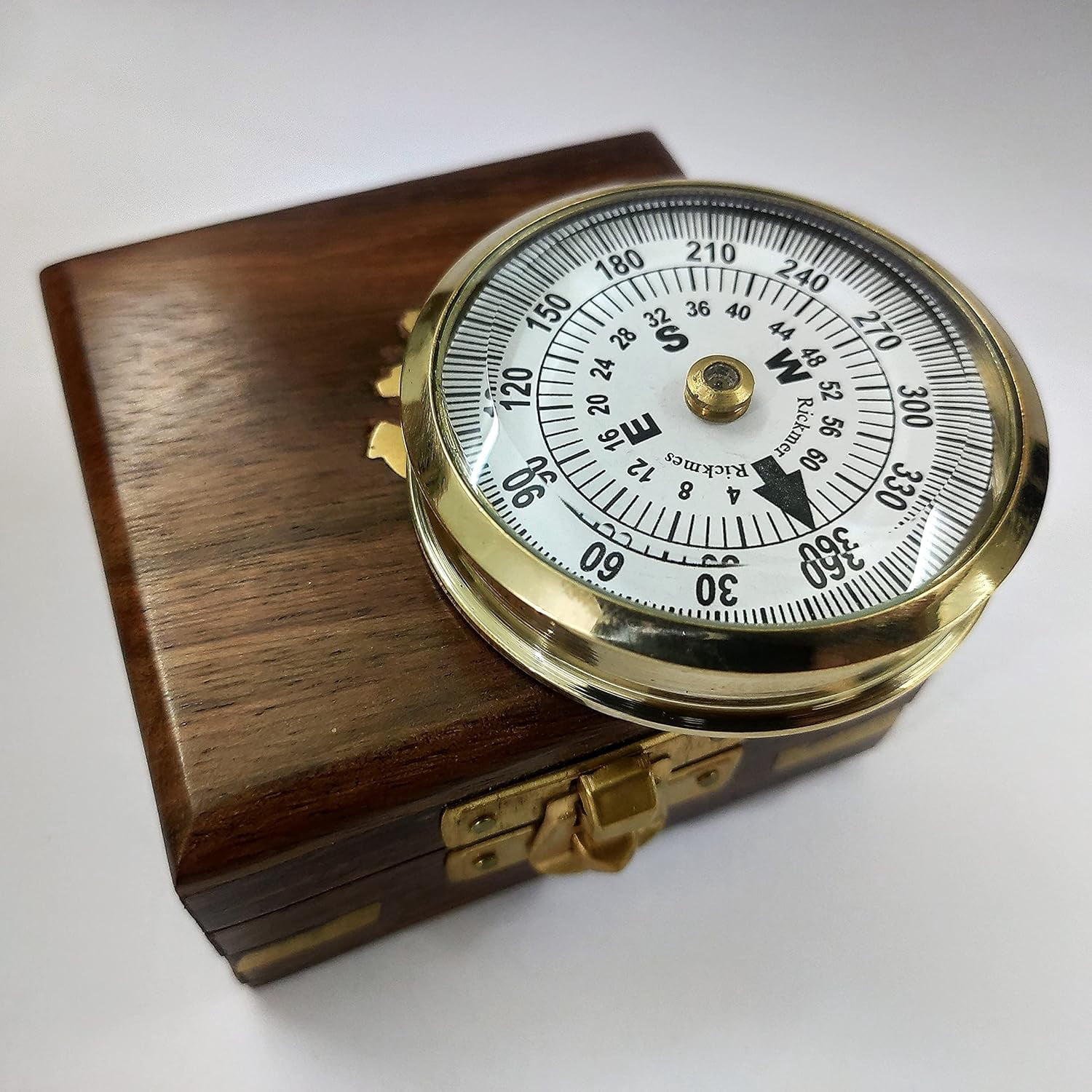 Maritime Treasures Antique Brass Compass Hiking, Camping Navigational ...
