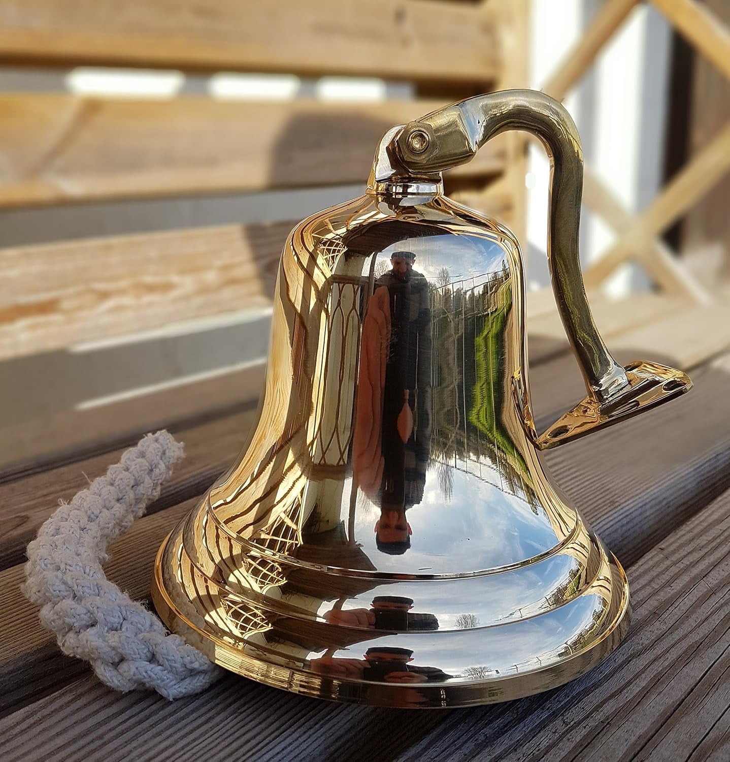 Maritime Treasures Handmade Brass Anchor Nautical Brass Bell Wall ...