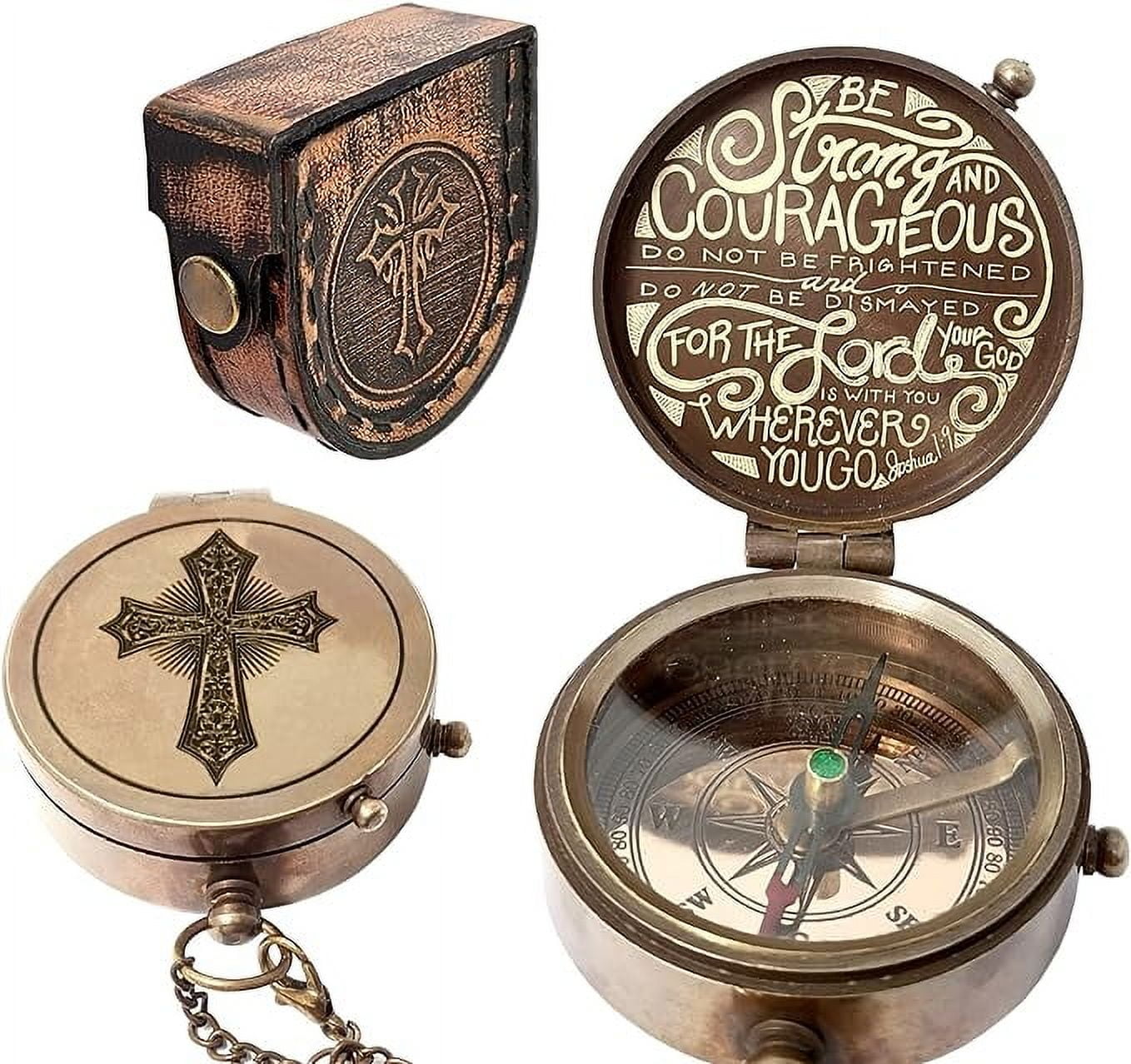 Maritime Treasures Instruments Brass Compass Engraved Gift for Son ...