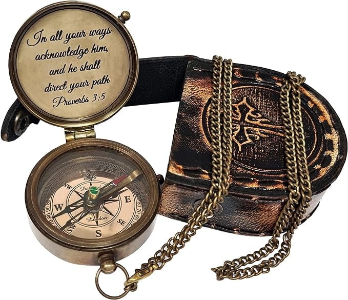 Maritime Treasures Instruments Brass Compass Engraved Gift for Son ...