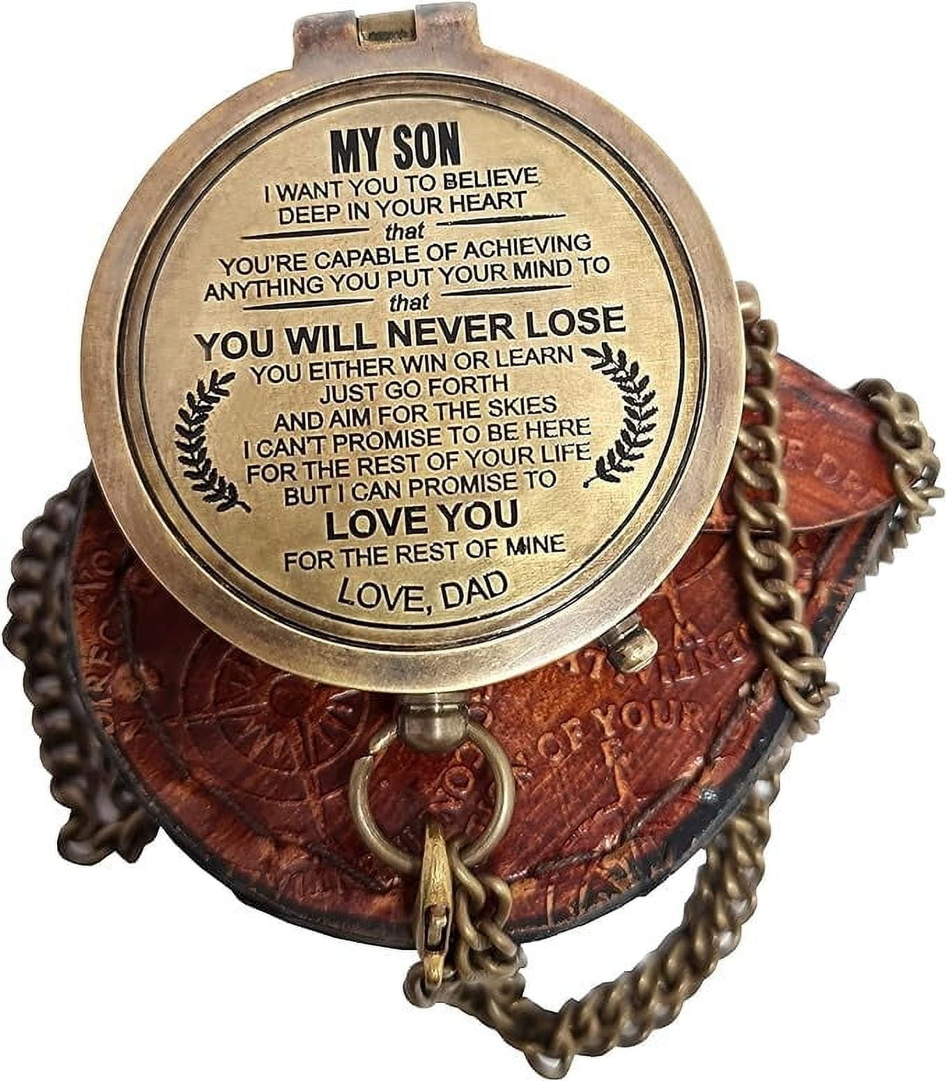 Maritime Treasures Instruments Engraved Compass, Customized Brass ...