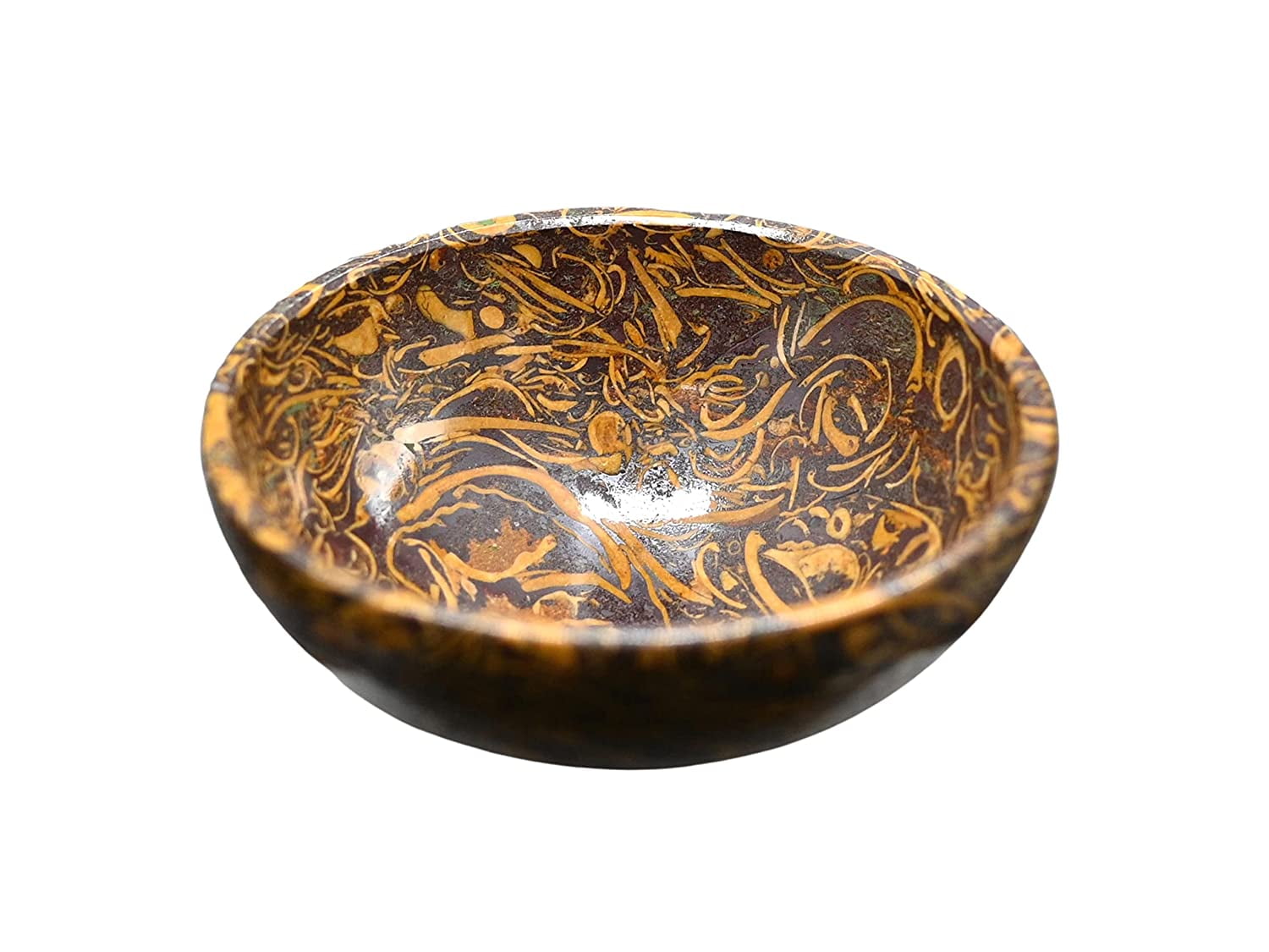 Mariyam Jasper / Calligraphy Stone Crystal Bowl 2" Inch Gemstone Bowl ...