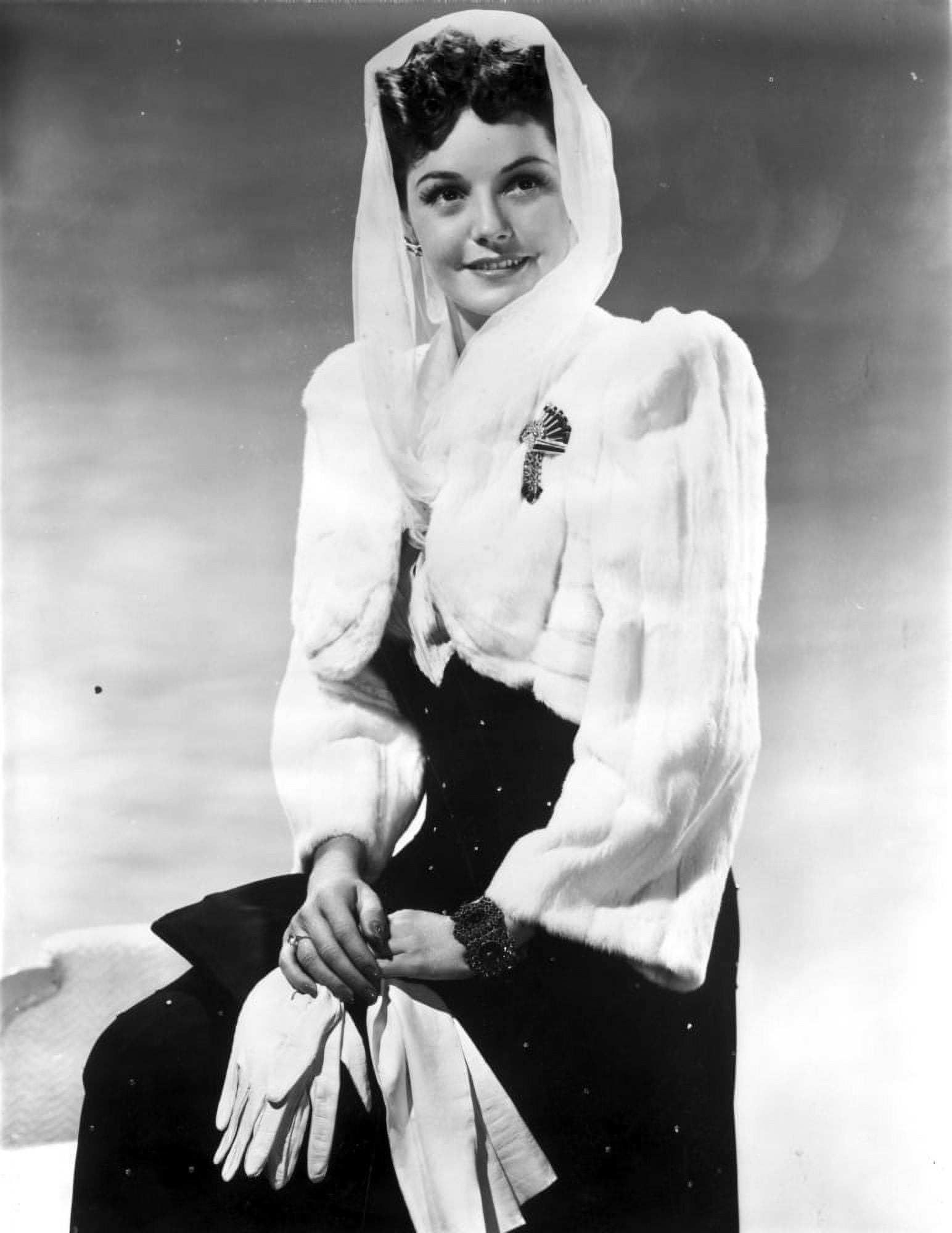 Marjorie Weaver Posed in Neat Dress with Veil Photo Print (24 x 30 ...
