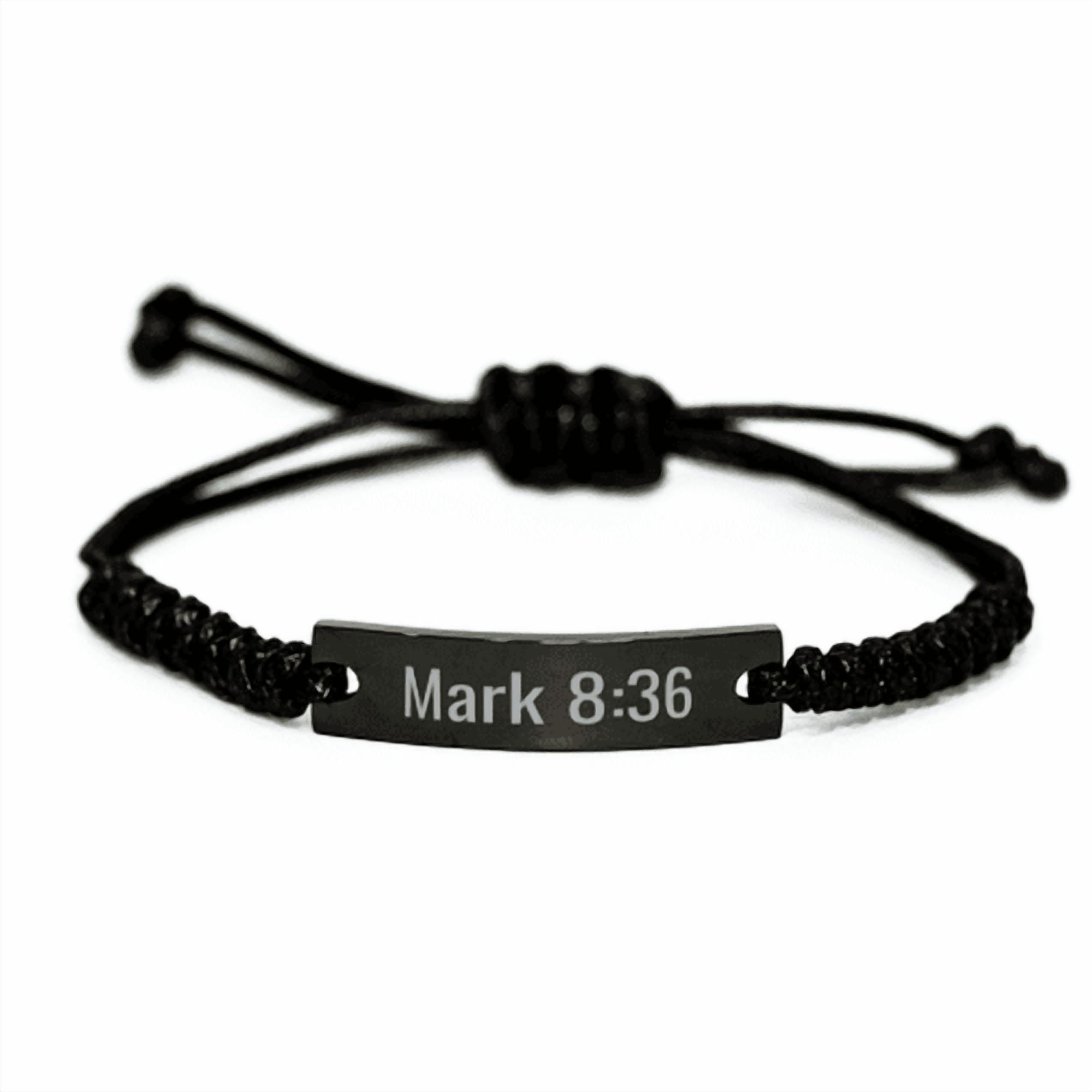 Mark 8 36 Bracelet Mark 8:36 Gift Bible Verse Scripture Stainless Steel ...