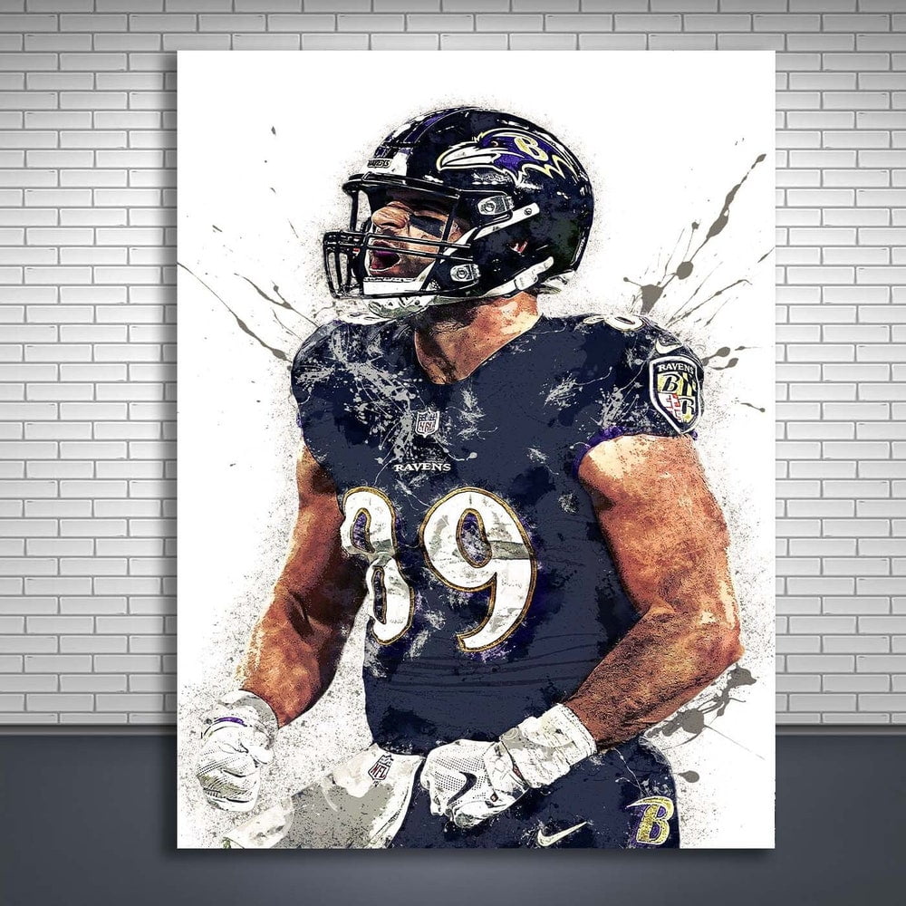 Mark Andrews Poster, Baltimore football team, sport poster, Man Cave ...