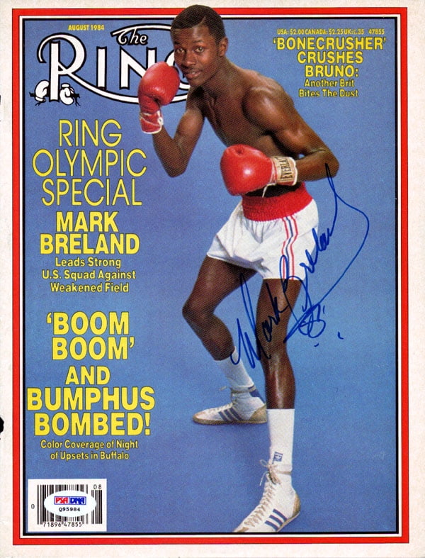 Mark Breland Autographed The Ring Magazine Cover PSA/DNA #Q95984 ...