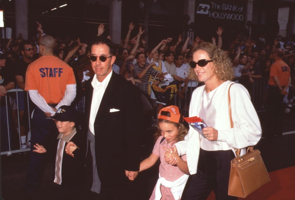 Mark Canton In Sunglasses With Wife And Kids "Space Jam" Premiere Photo ...