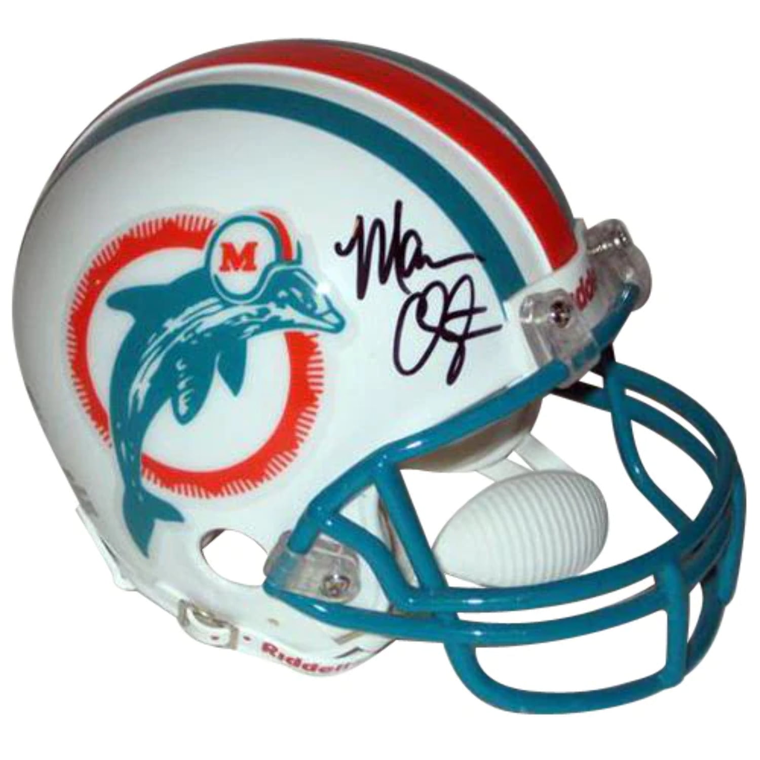 Mark Clayton Autographed Miami Dolphins (Throwback) Mini Helmet ...