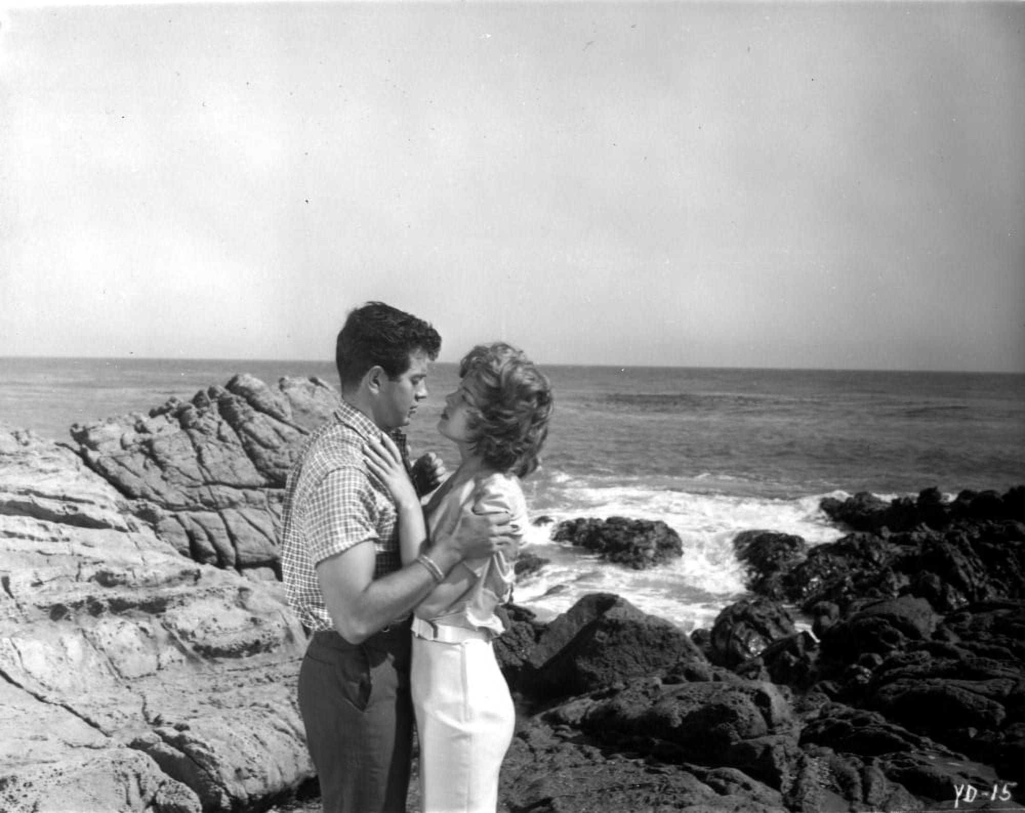 Mark Damon and a woman at the beach Photo Print (8 x 10) - Walmart.com
