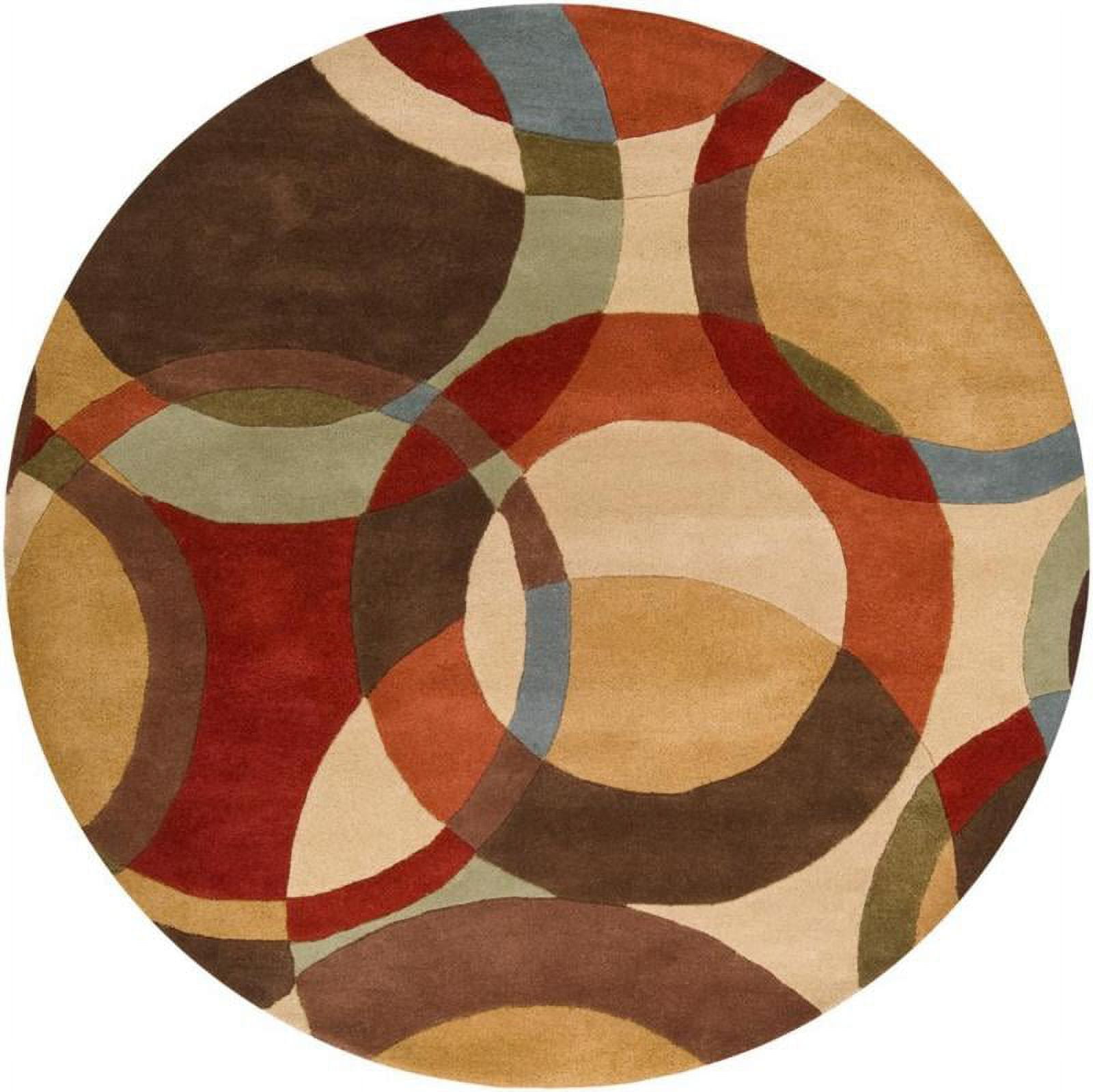 Mark&Day Area Rugs, 10ft Round Besancon Modern Tan Area Rug (9'9" Round ...