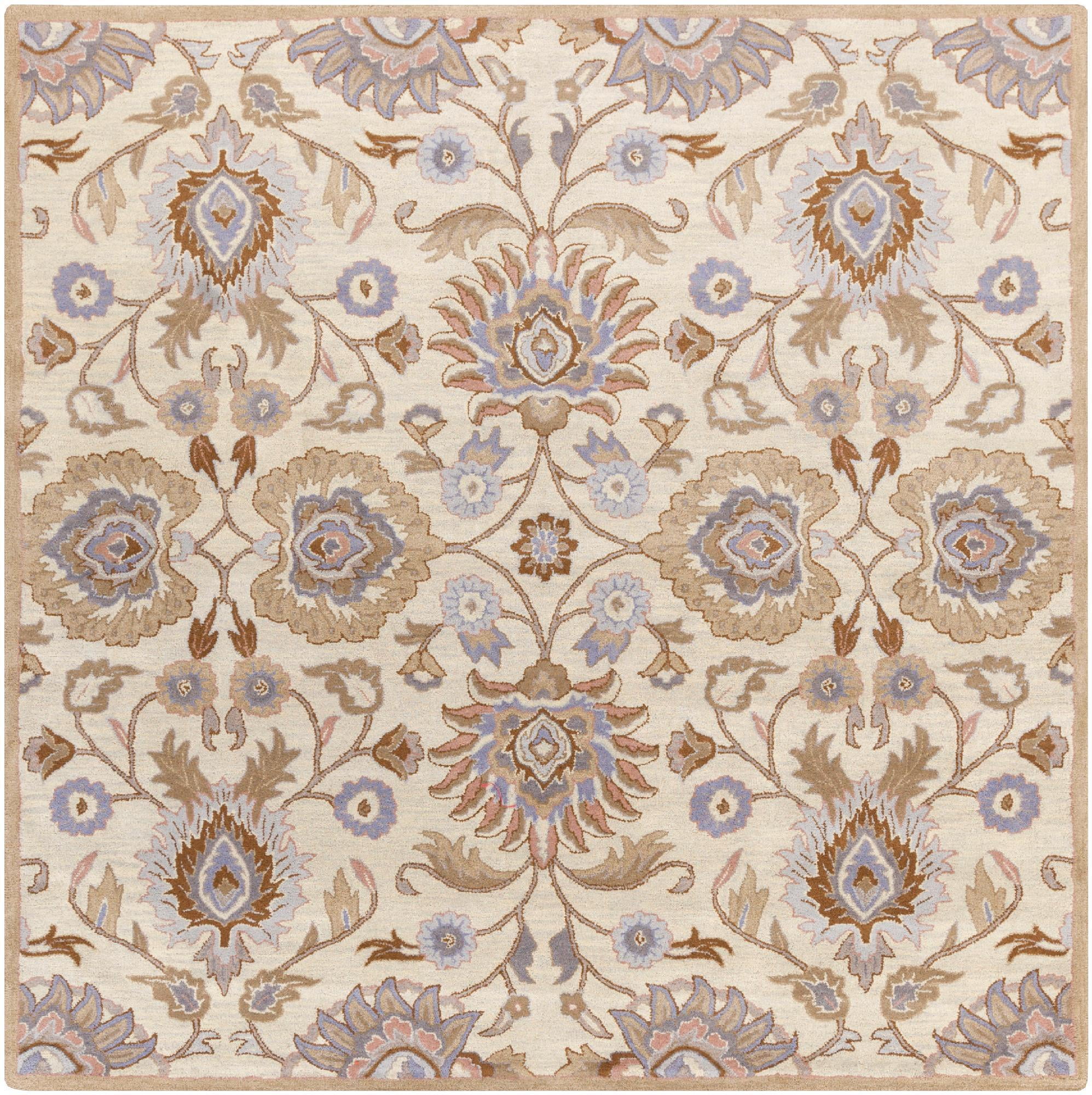 Mark&Day Area Rugs, 10x10 Eckville Traditional Cream Square Area Rug (9 ...