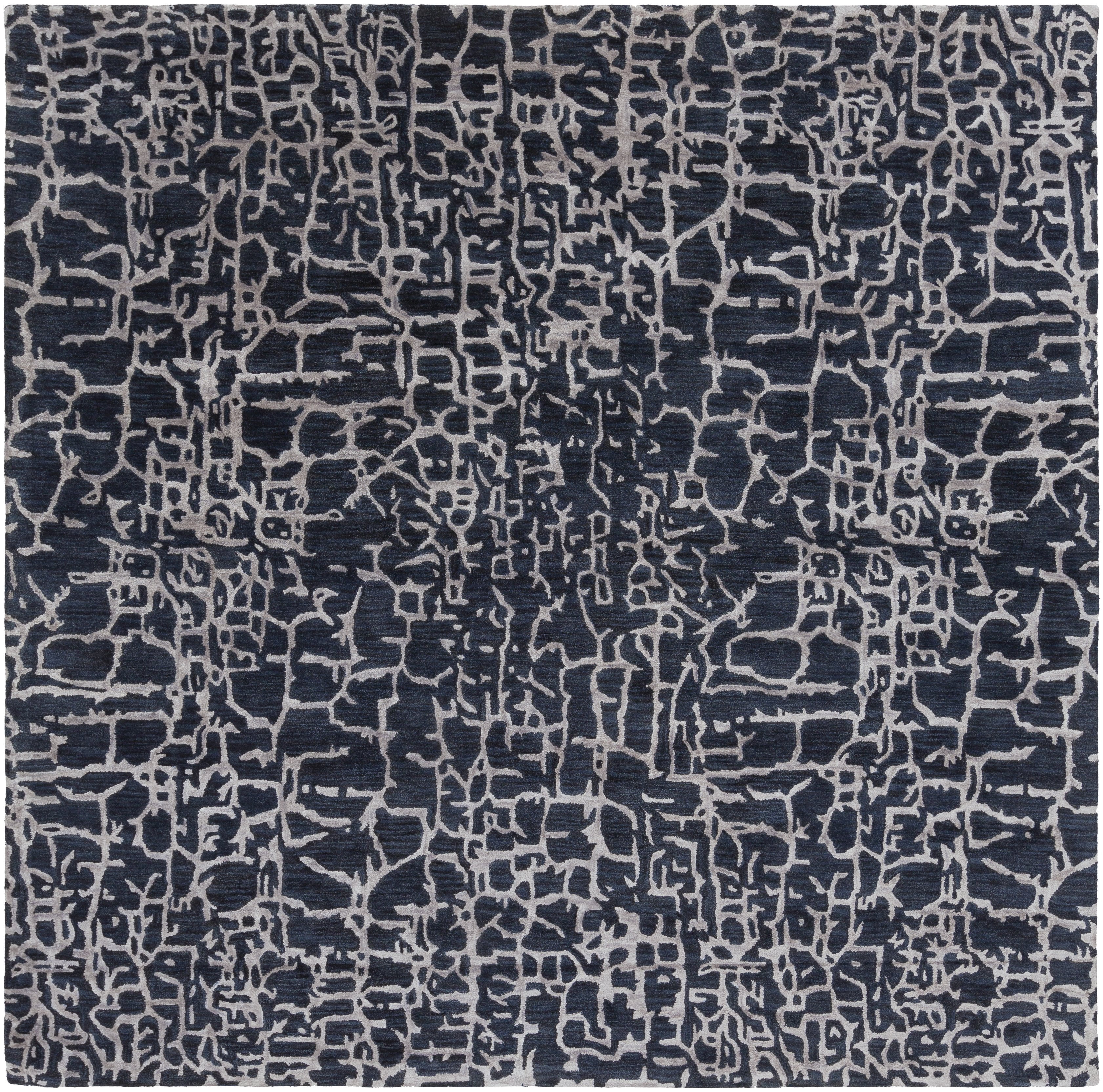 Mark&Day Area Rugs, 10x10 Villejuif Modern Navy Square Area Rug (10 ...