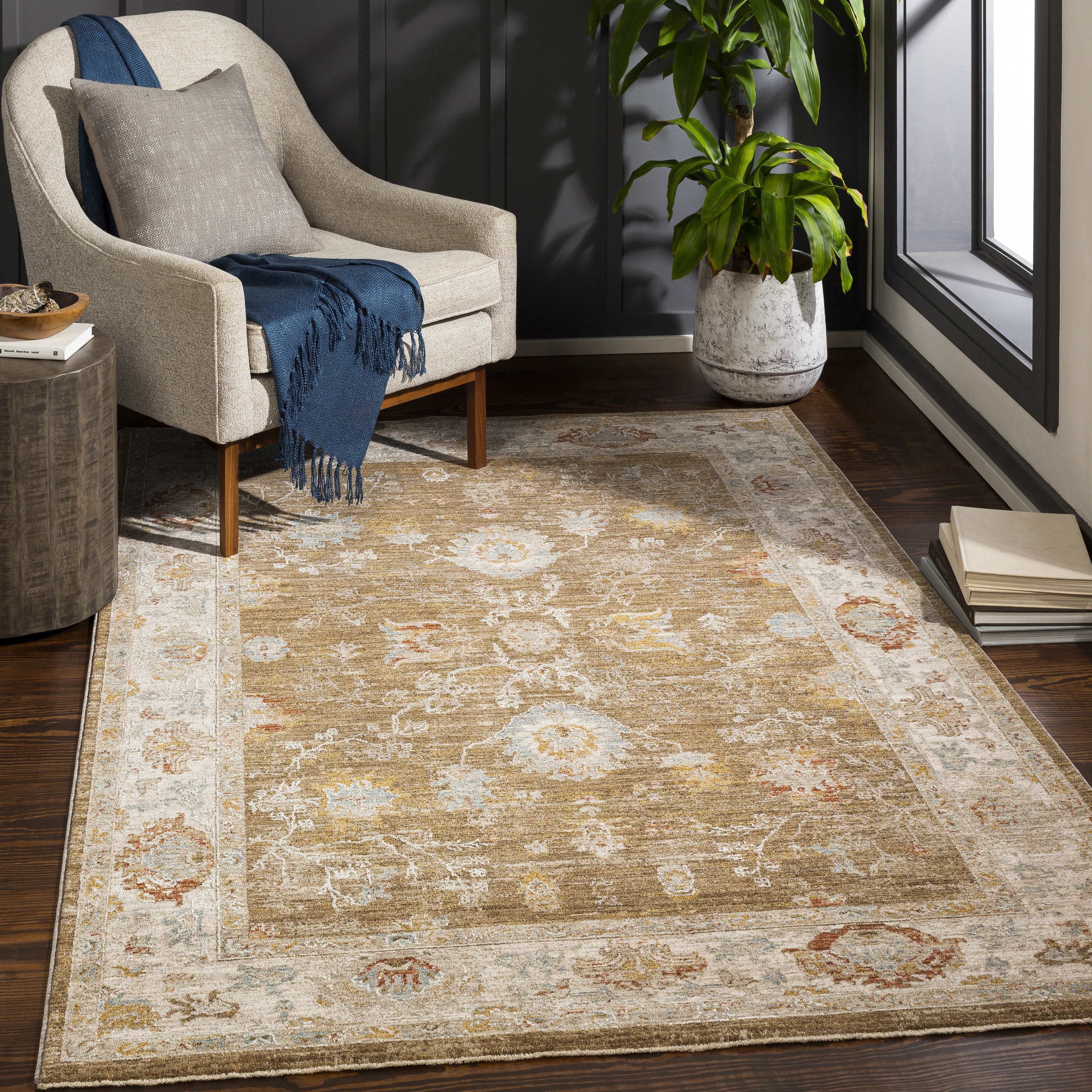 Mark&Day Area Rugs, 10x14 Cerro Gordo Traditional Camel Area Rug (10' x ...