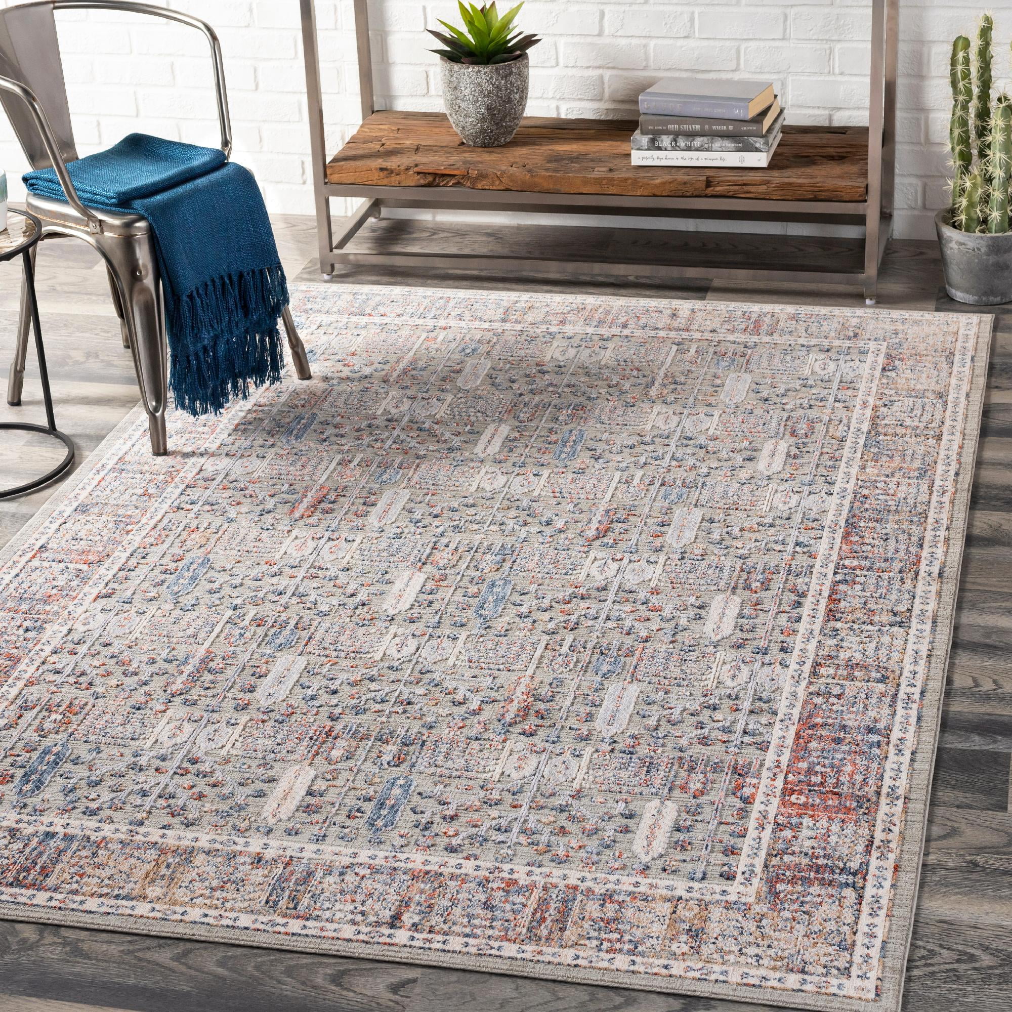 Mark&Day Area Rugs, 10x14 Lieshout Traditional Rust Area Rug (10' x 14 ...