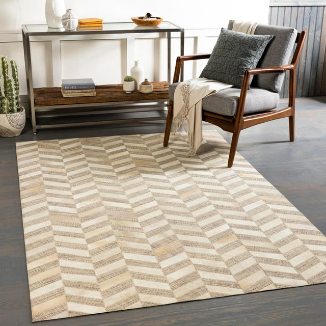 Mark&Day Area Rugs, 10x14 South Pekin Modern Beige Area Rug (10' x 14 ...