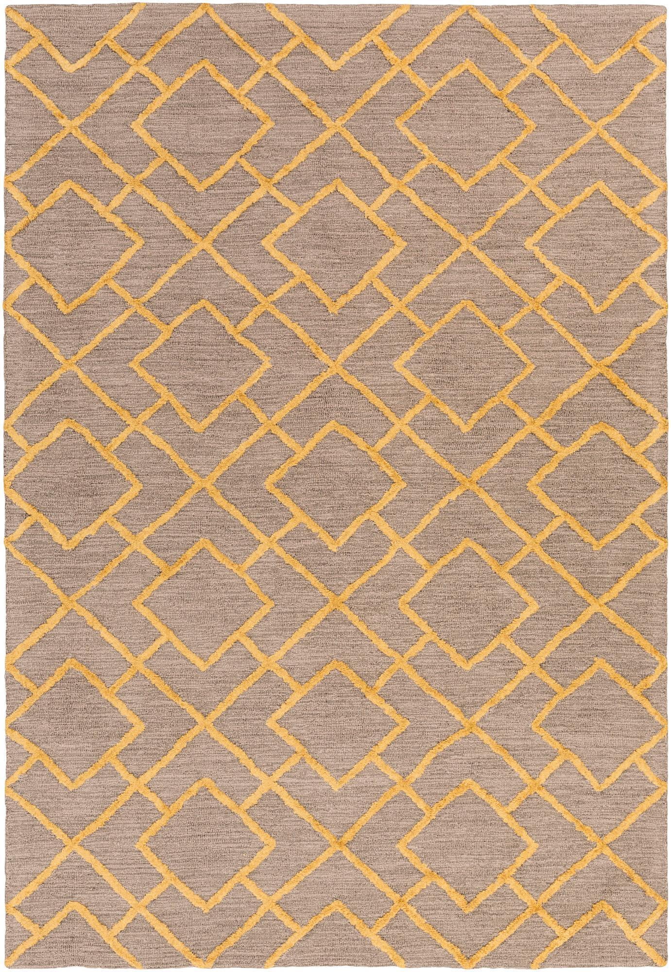 Mark&Day Area Rugs, 12x15 Lisle Modern Khaki/Beige Area Rug, Beige Grey ...