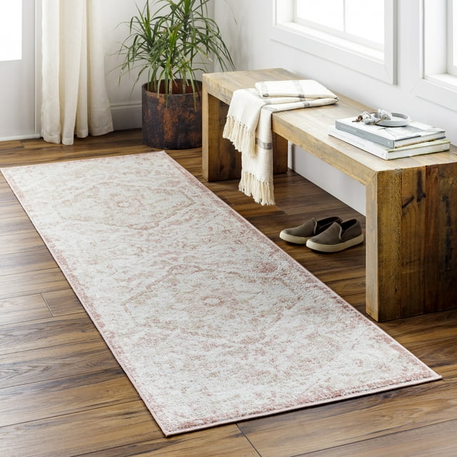 Mark&Day Area Rugs, 2x10 Baflo Traditional Blush Runner Area Rug (2'7 ...