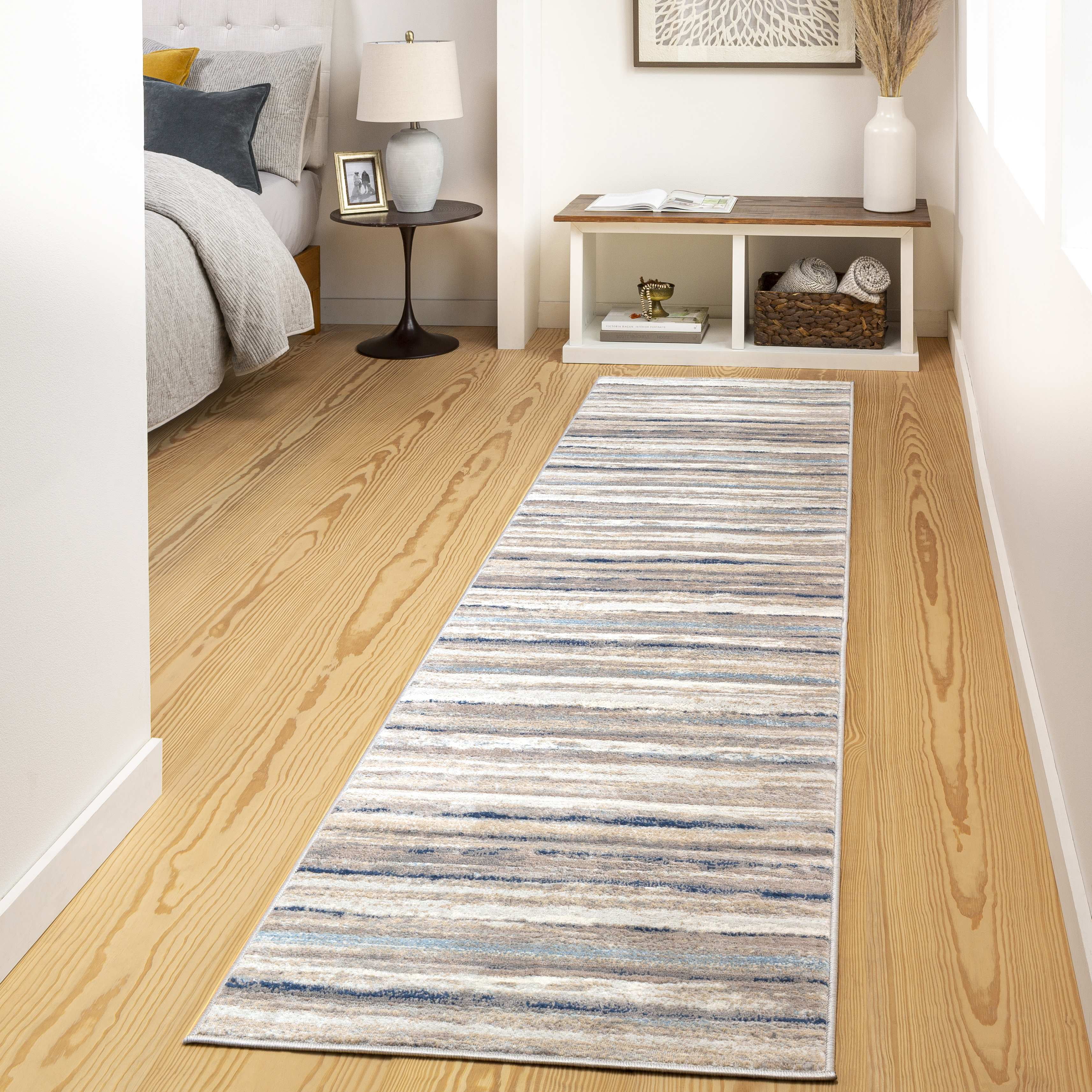 Mark&Day Area Rugs, 2x10 Ermerveen Modern Brown Runner Area Rug (2'7" x ...