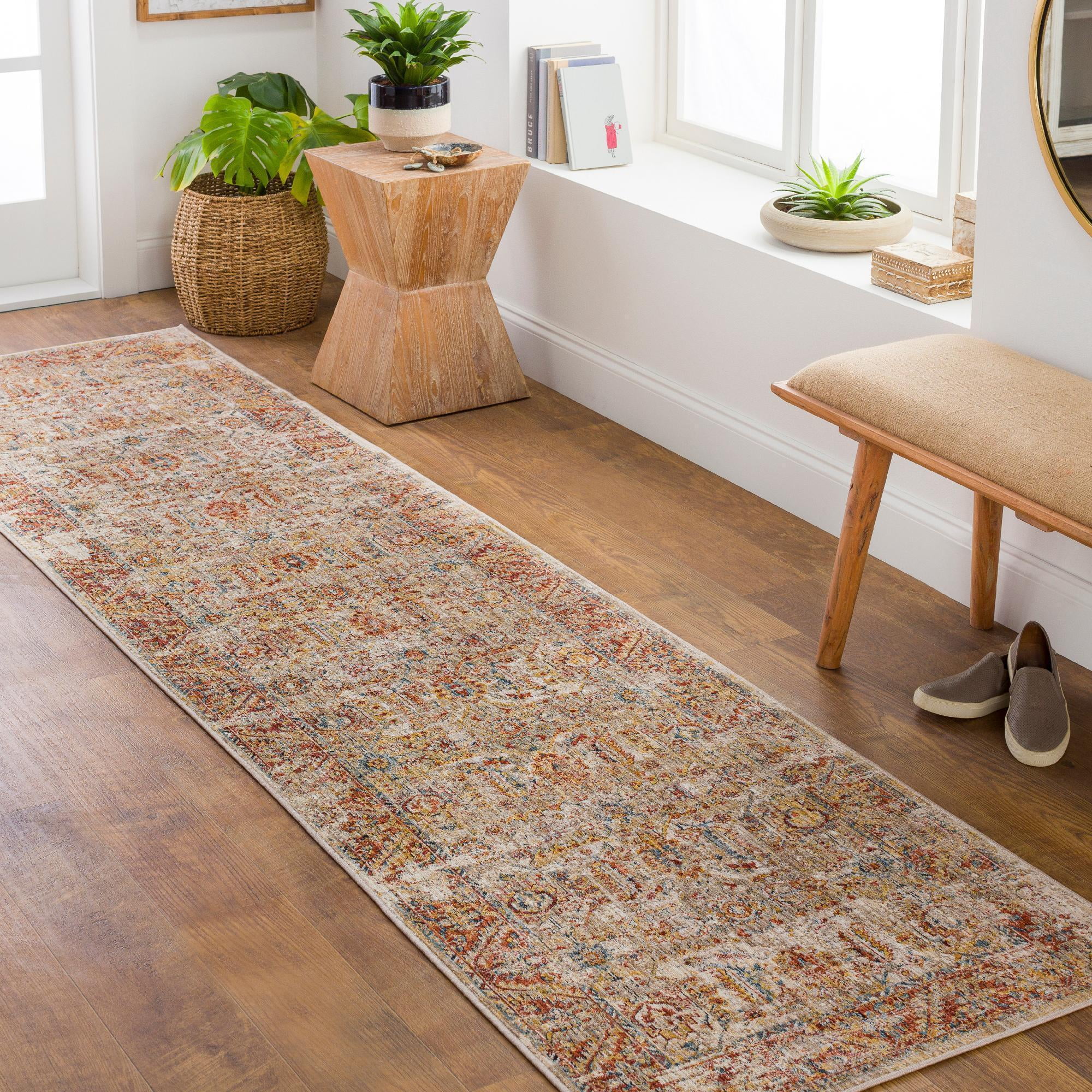 Mark&Day Area Rugs, 2x10 Harlan Traditional Rust Runner Area Rug (2'7 ...
