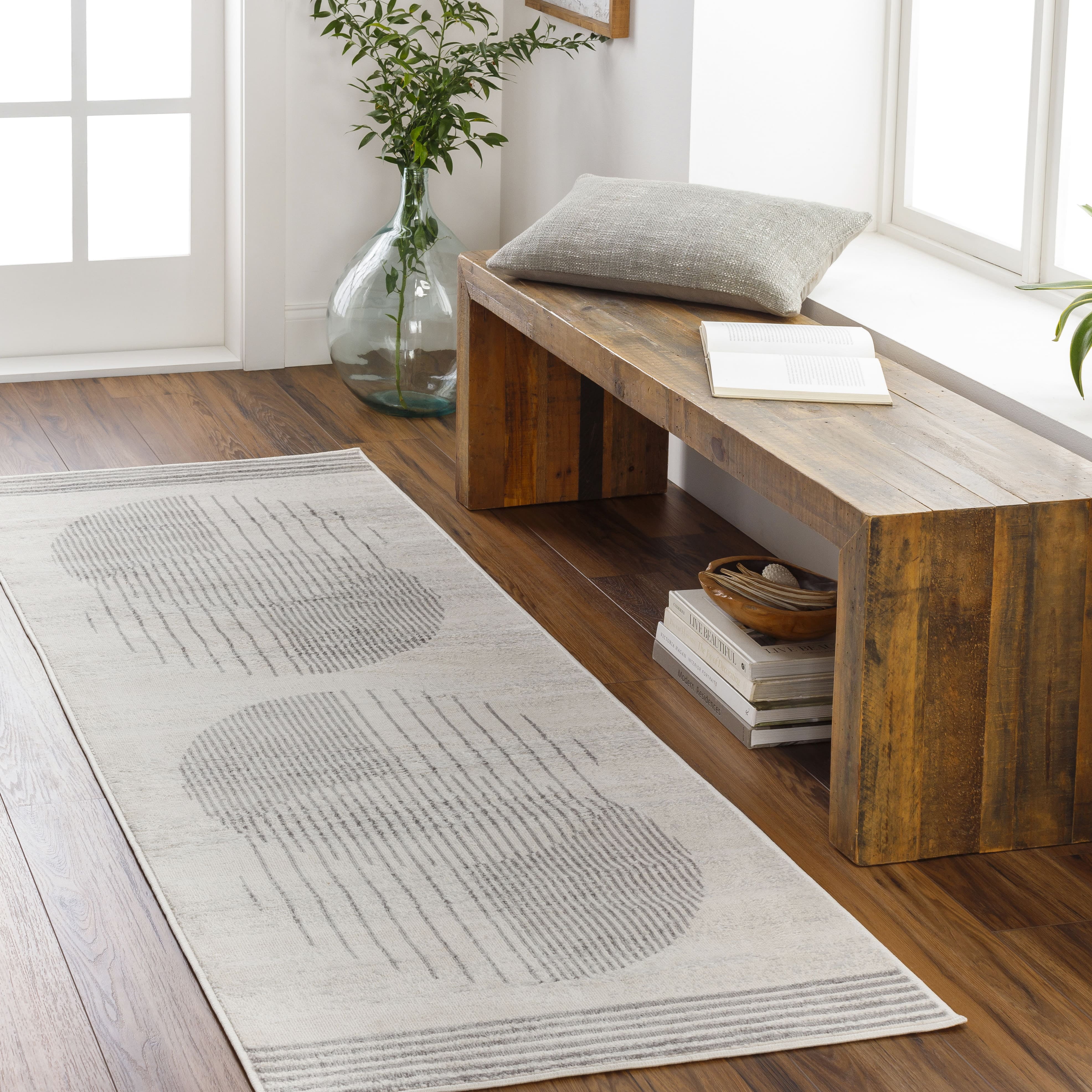 Mark&Day Area Rugs, 2x10 Lakin Modern Gray Runner Area Rug (2'7" x 10 ...