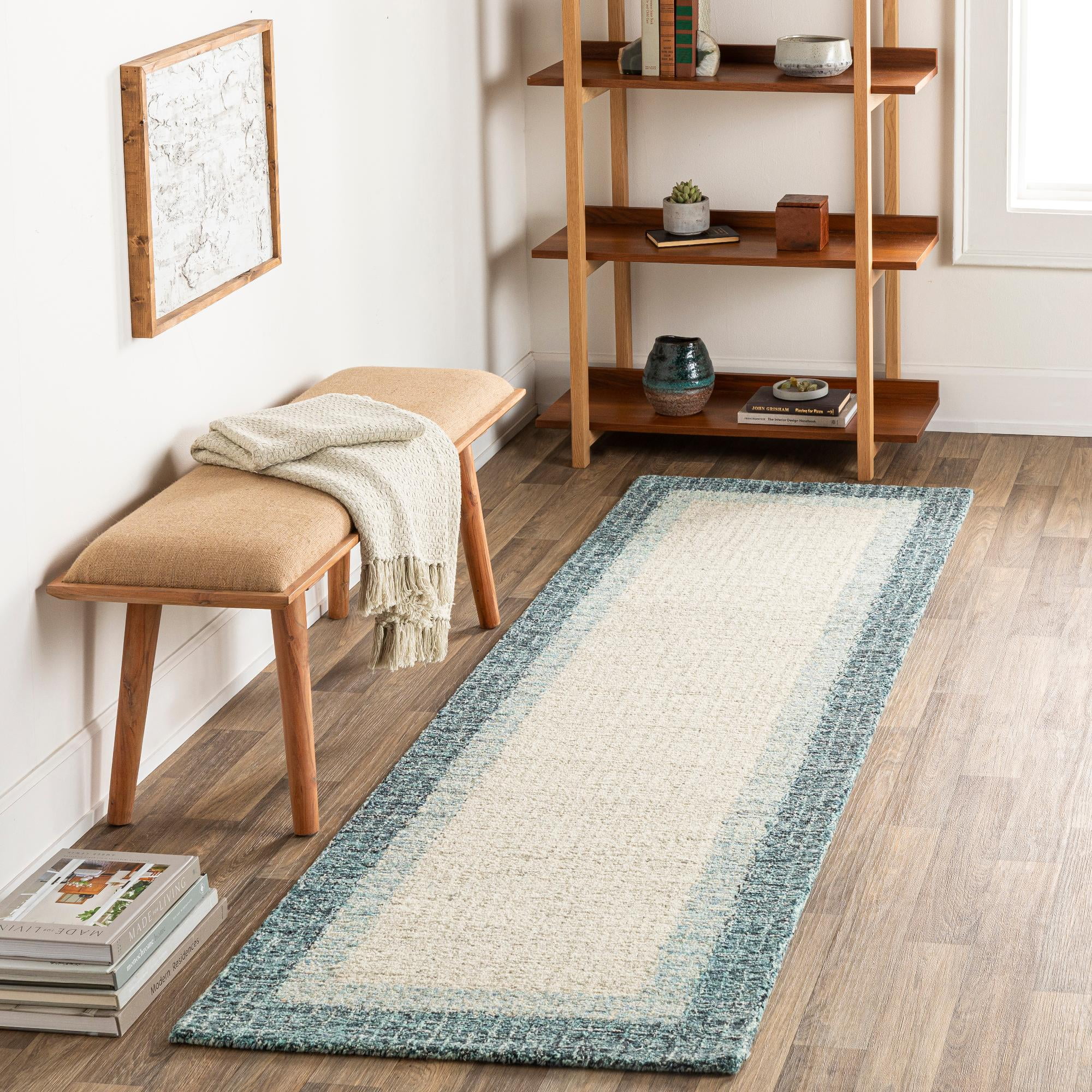 Mark&Day Area Rugs, 2x10 Sarah Modern Navy Runner Area Rug (2'6" x 10 ...