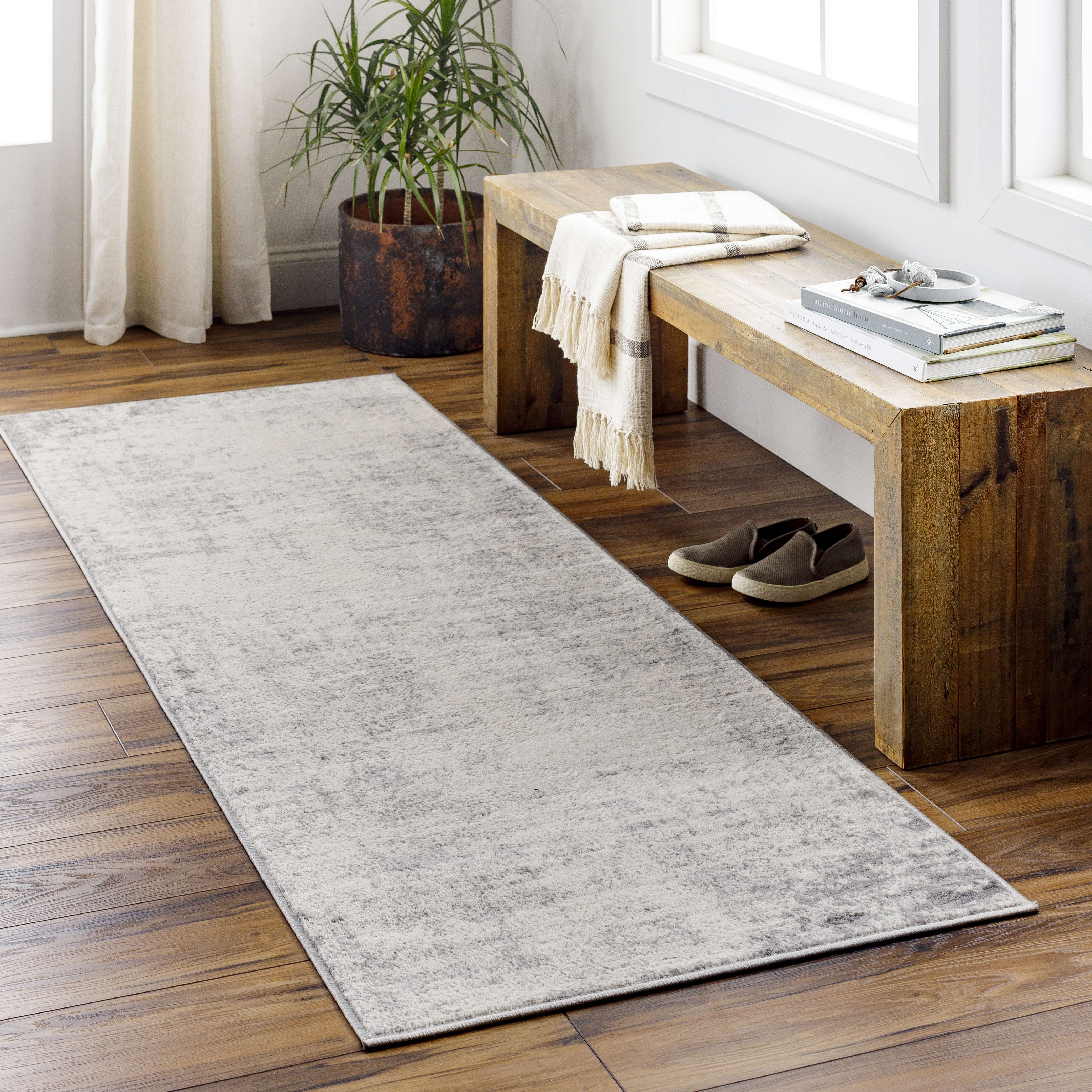 Mark&Day Area Rugs, 2x10 Sherborne Modern Charcoal Runner Area Rug (2'7 ...