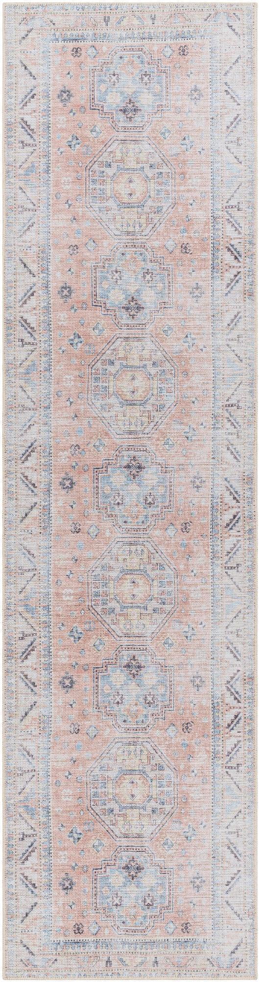 Mark&Day Area Rugs, 2x10 Stafford Traditional Peach Runner Area Rug (2 ...