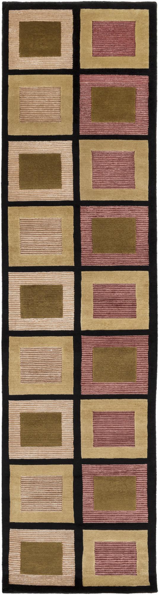 Mark&Day Wool Rugs, 2x10 Stedum Modern Camel Runner Area Rug, Brown ...