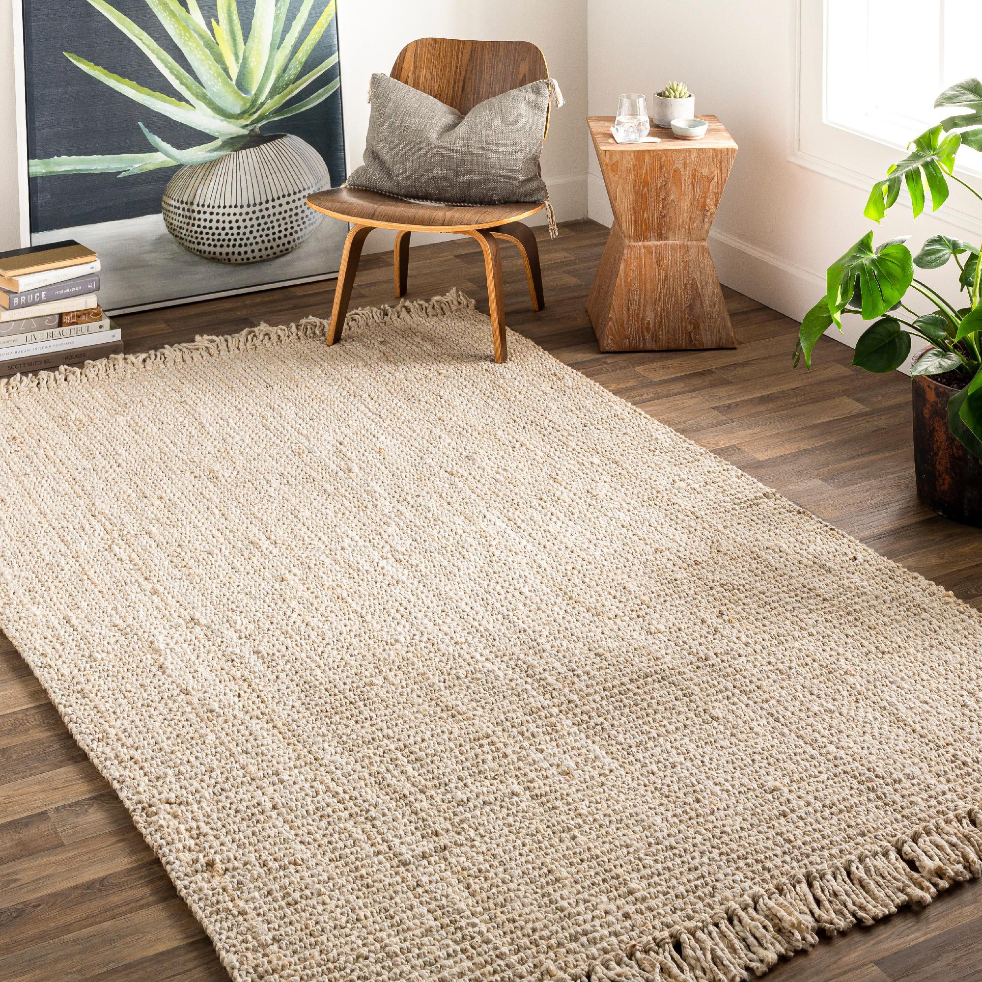 Mark&Day Jute Rugs, 2x18 Nassereith Cottage Cream Runner Area Rug ...
