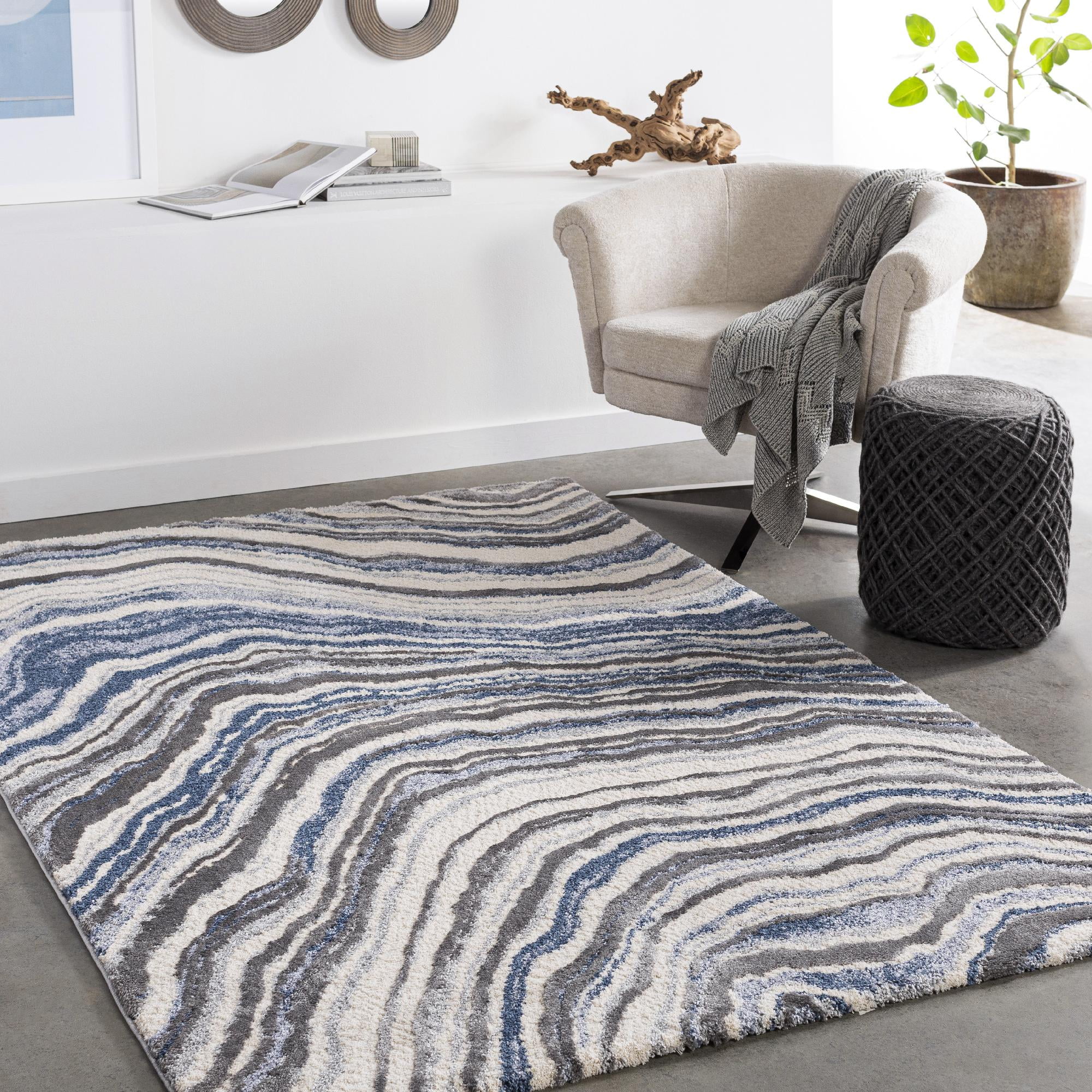 Mark&Day Jute Rugs, 2x3 Barlaque Global Charcoal Area Rug, Grey Beige ...
