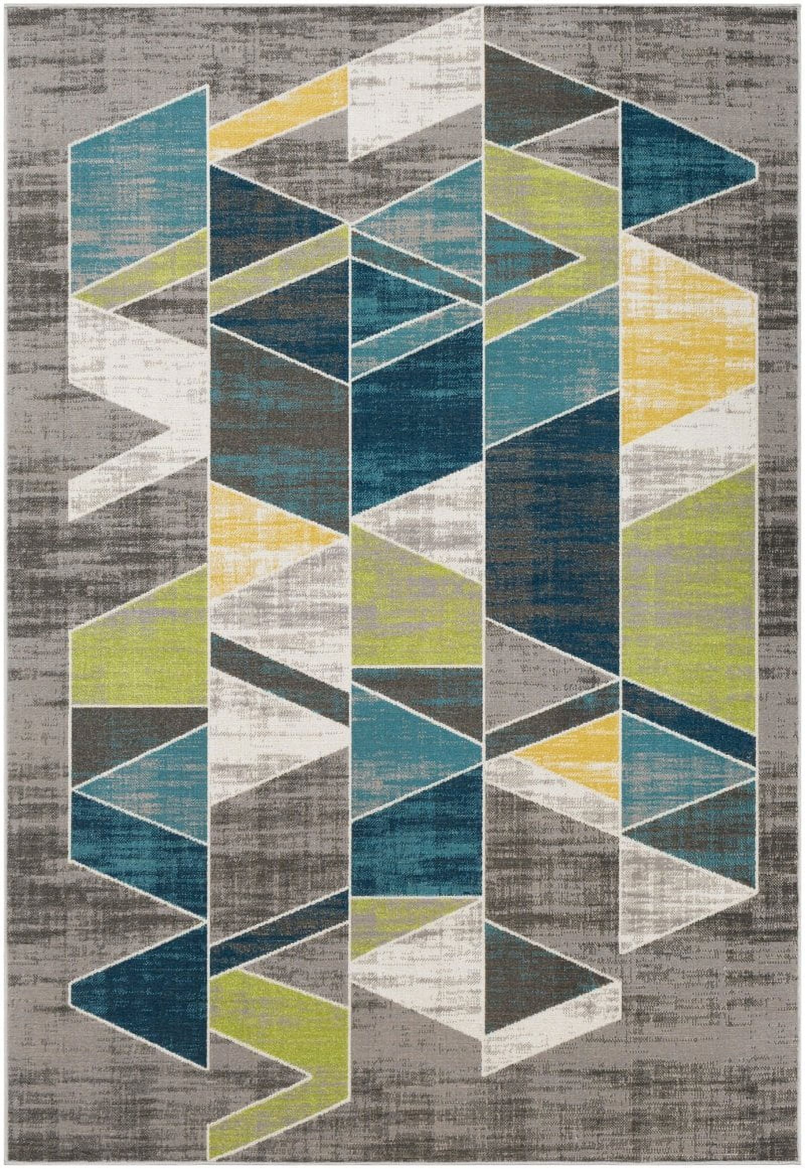 Mark&Day Area Rugs, 2x3 Cavaillon Modern Teal Area Rug (2' x 2'11 ...