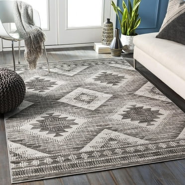 Mark&Day Area Rugs, 6x9 Geelbroek Traditional Black Area Rug (6'7" x 9 ...