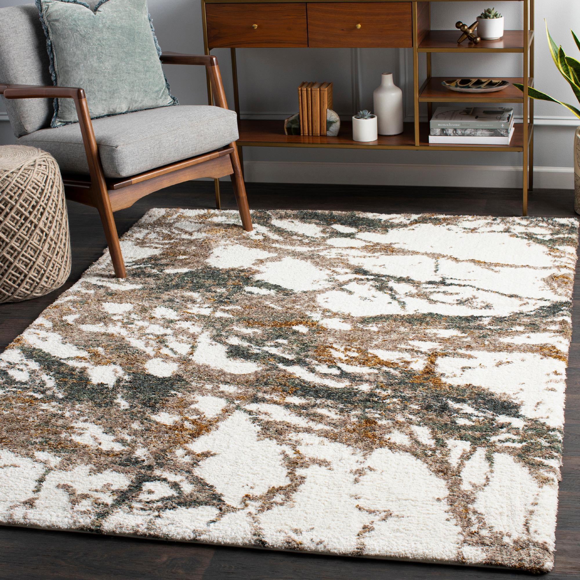 Mark&Day Area Rugs, 2x3 Duifhuis Modern Dark Brown Area Rug (2' x 3 ...