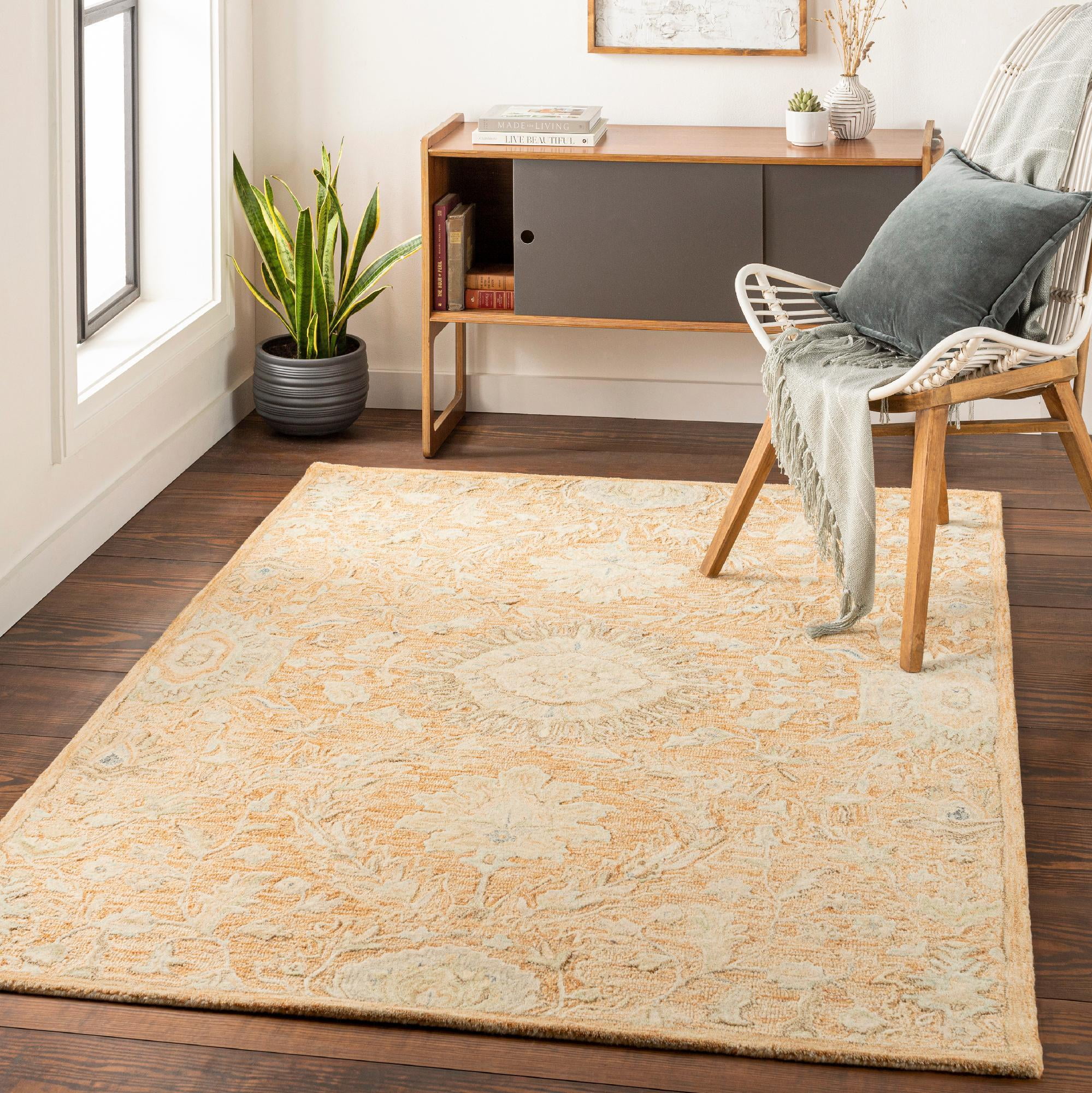 Mark&Day Area Rugs, 2x3 East Chicago Traditional Burnt Orange Area Rug ...