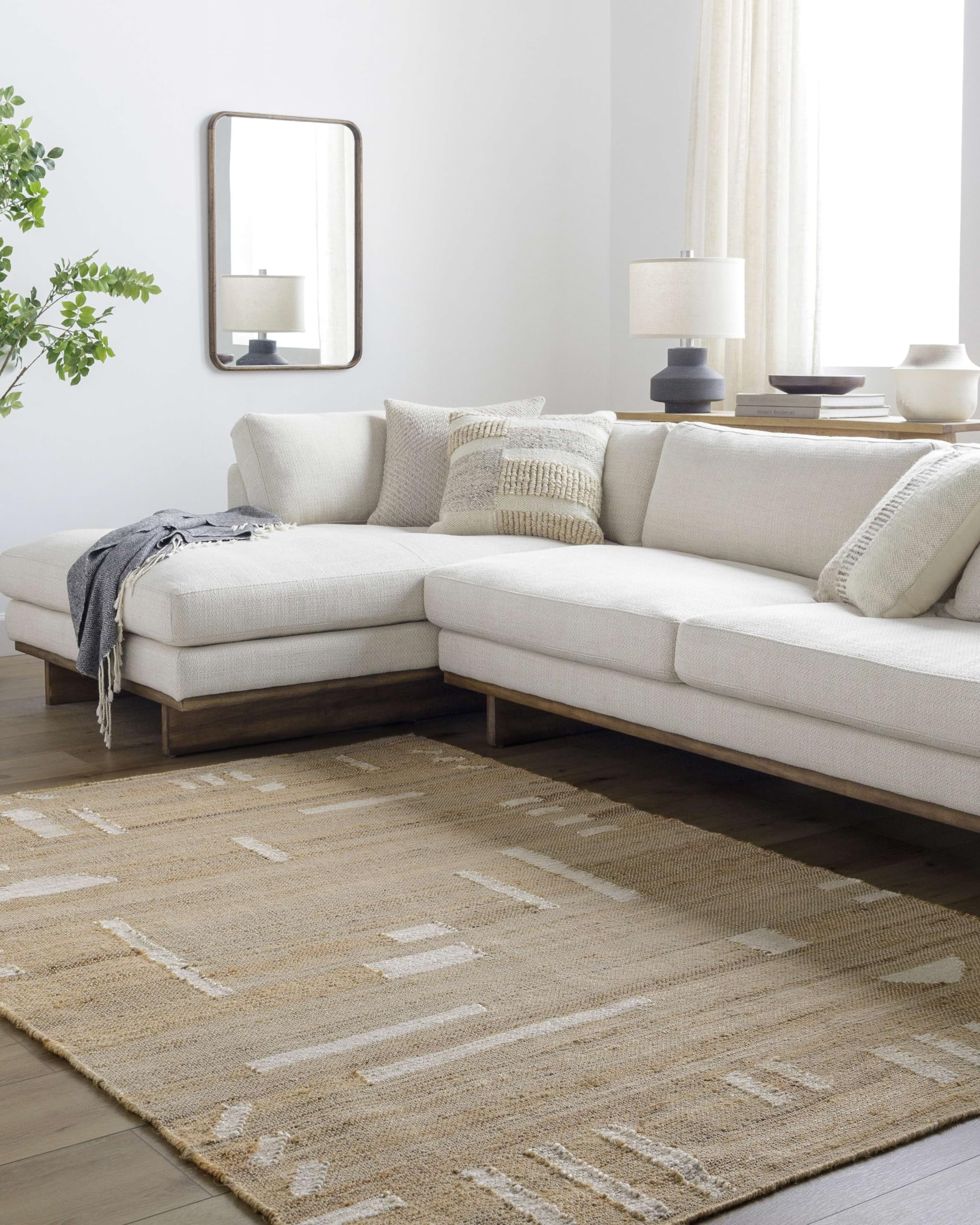 Mark&Day Area Rugs, 2x3 Mahina Modern Camel Area Rug, Brown Beige Off ...