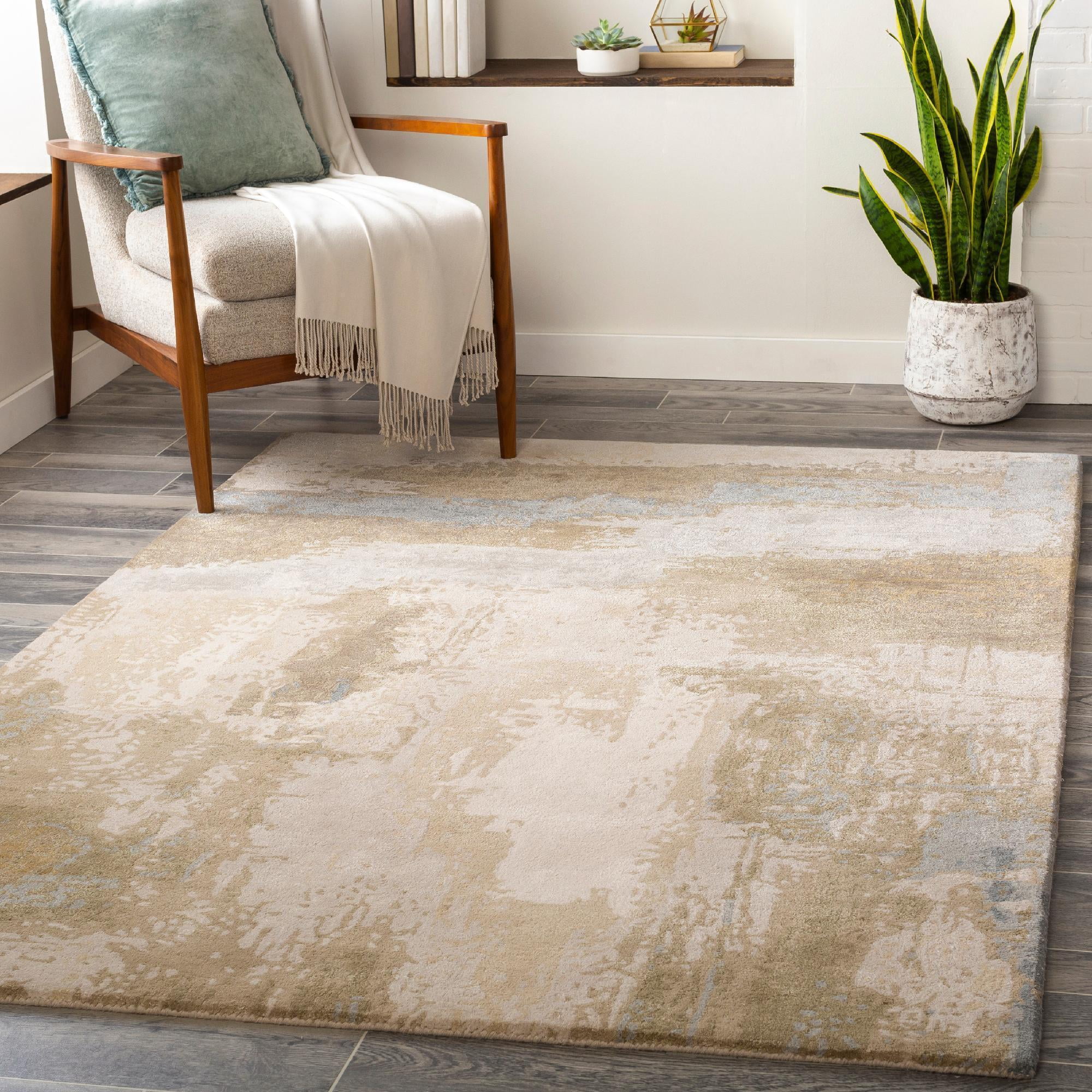 Mark&Day Area Rugs, 2x3 Nuneaton Modern Khaki Area Rug (2' x 3 ...