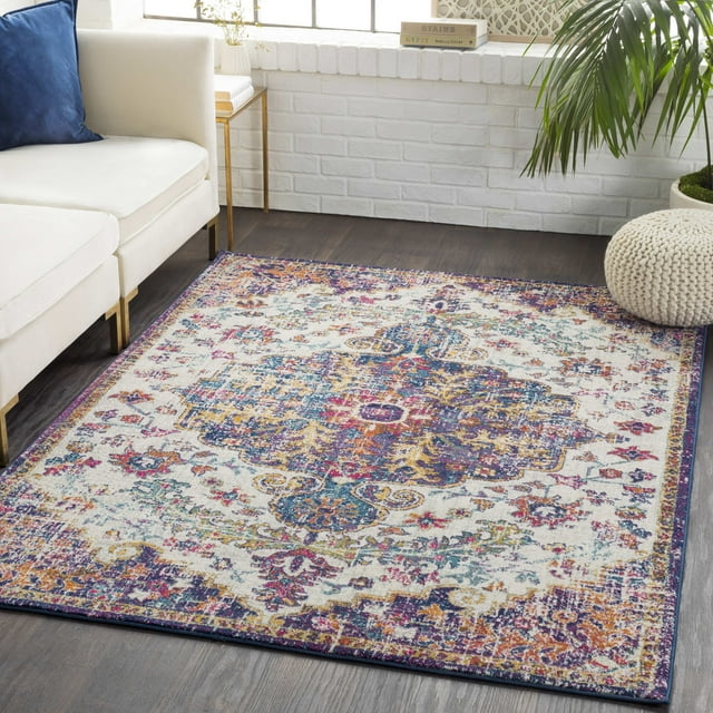Mark&Day Area Rugs, 2x3 Olivia Traditional Teal Area Rug (2' x 3 ...