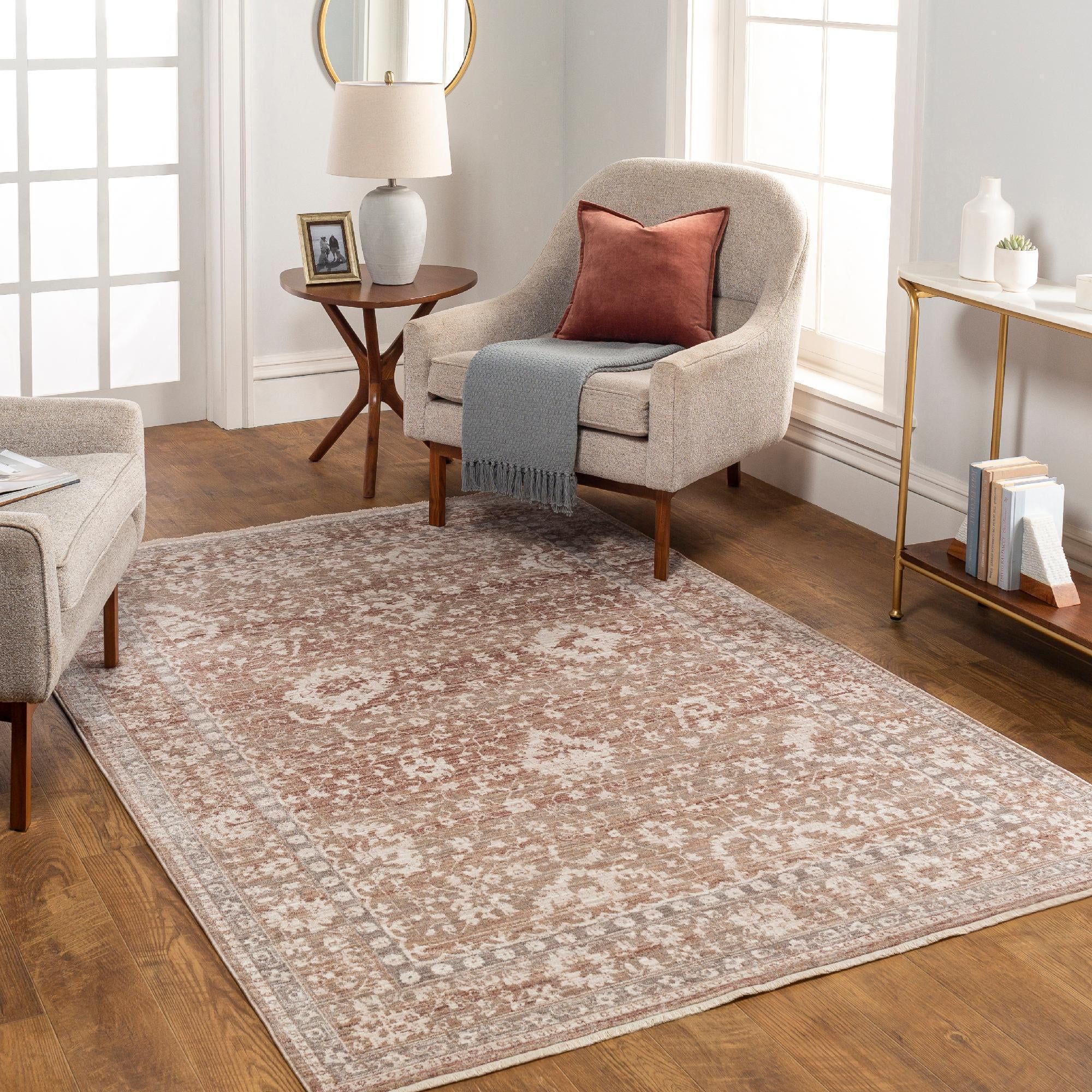 Mark&Day Area Rugs, 2x3 Oreinis Traditional Burnt Orange Area Rug (2' x ...