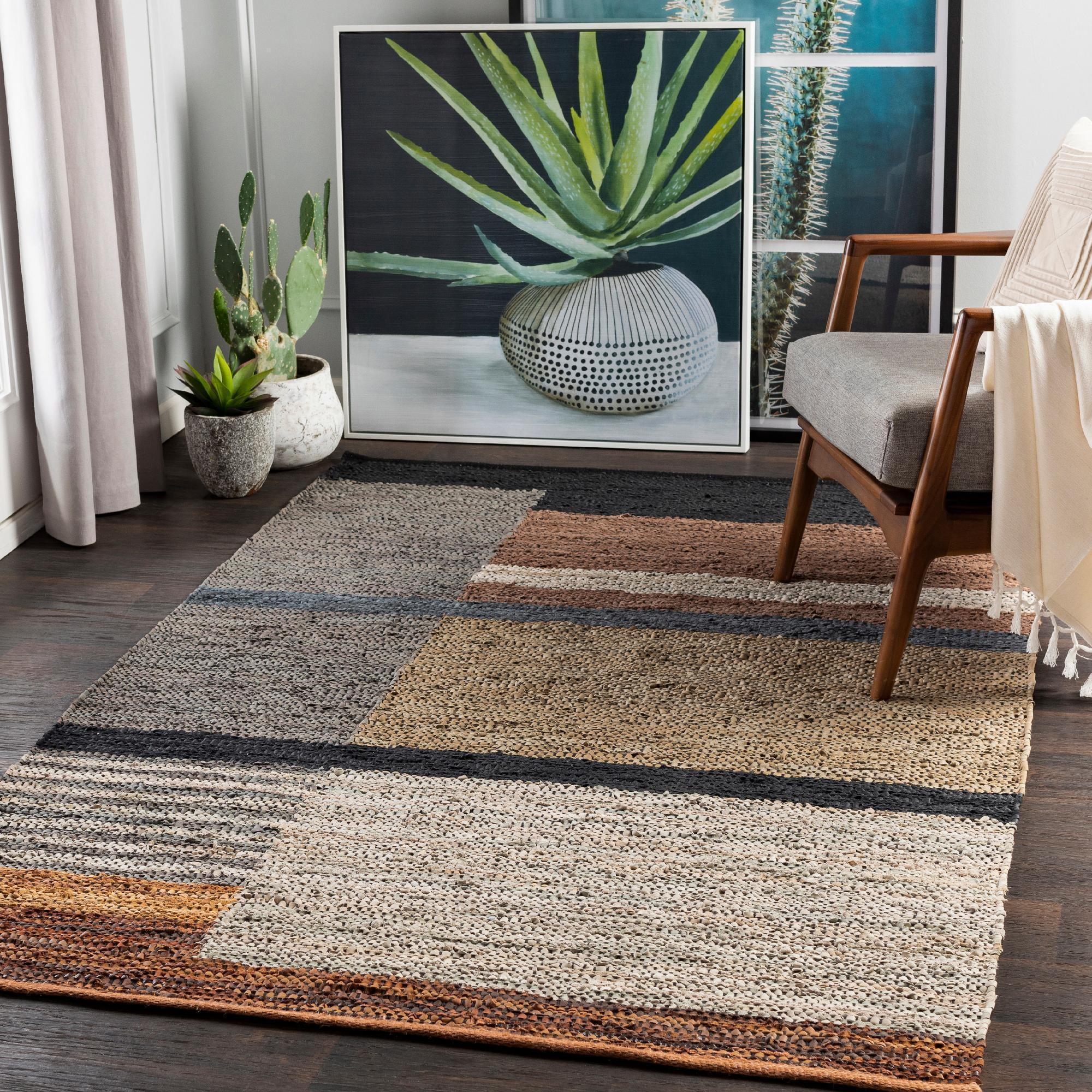 Mark&Day Indoor Area Rug, 2x3 Peeldijk Rustic Camel, Hand Woven, 80% ...