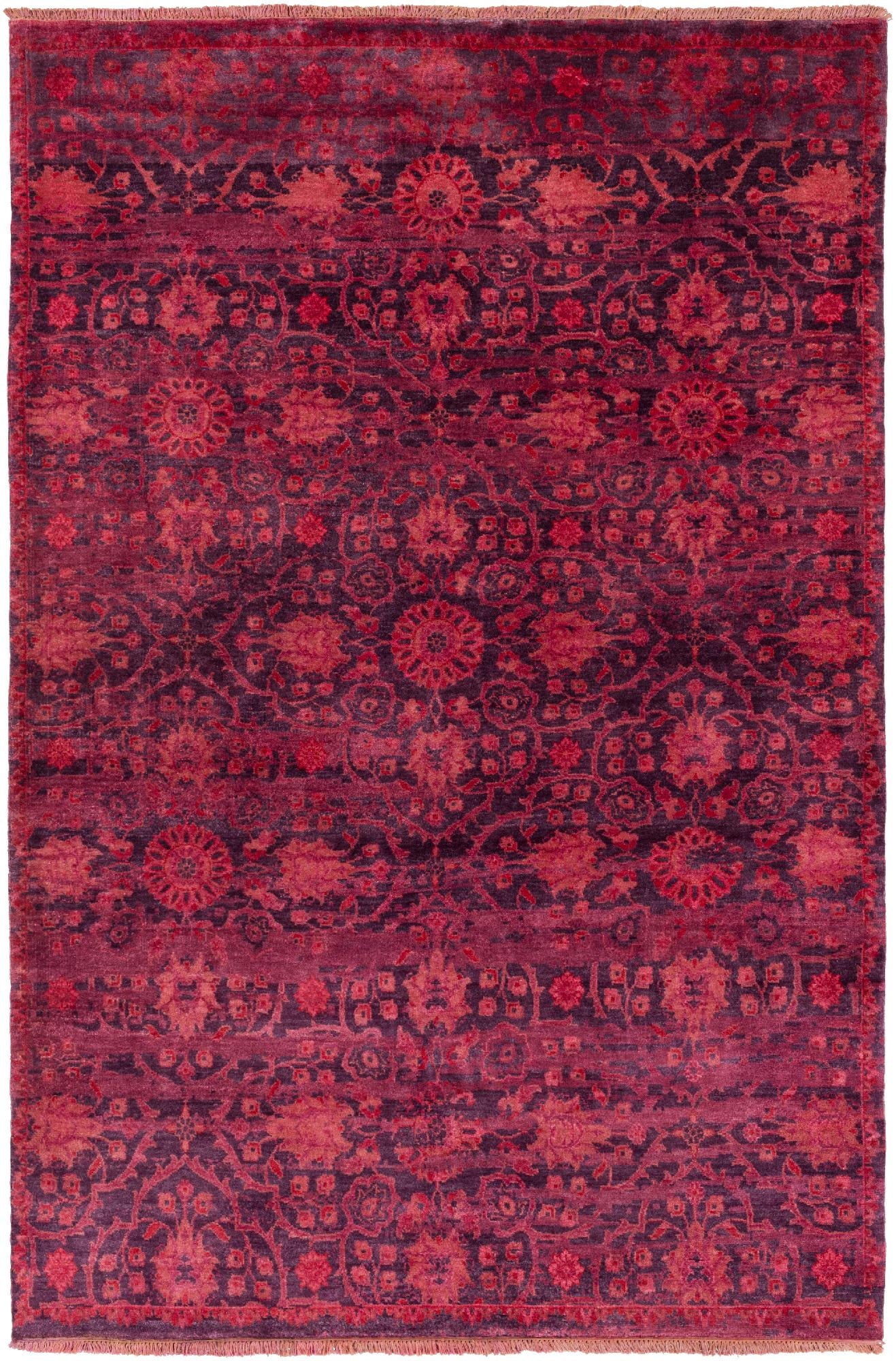 Mark&Day Wool Rugs, 1x3 Ravenna Traditional Burgundy Oval Area Rug, Red ...